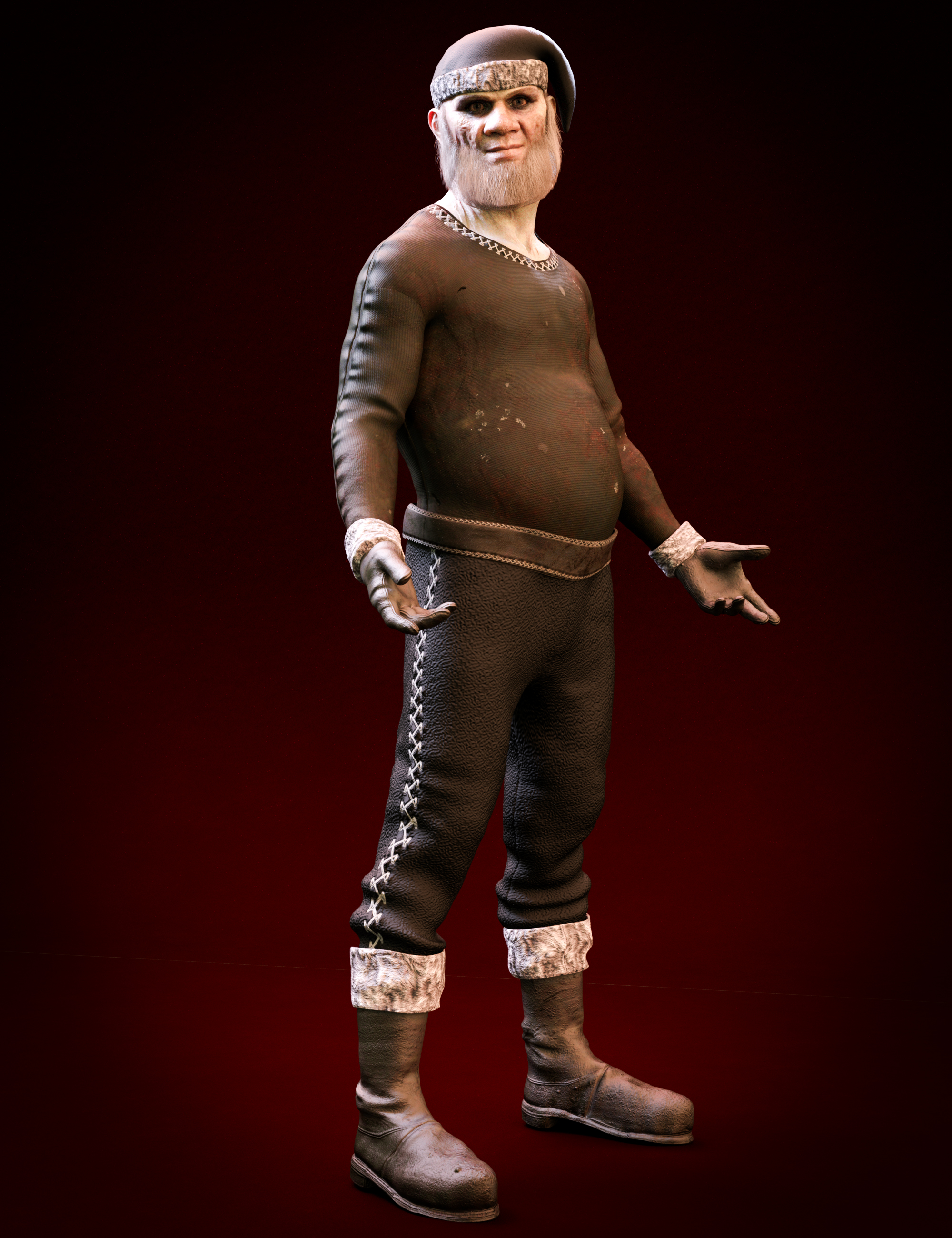 M3D dForce Bad Santa Outfit and Weapons for Genesis 9 | Daz 3D