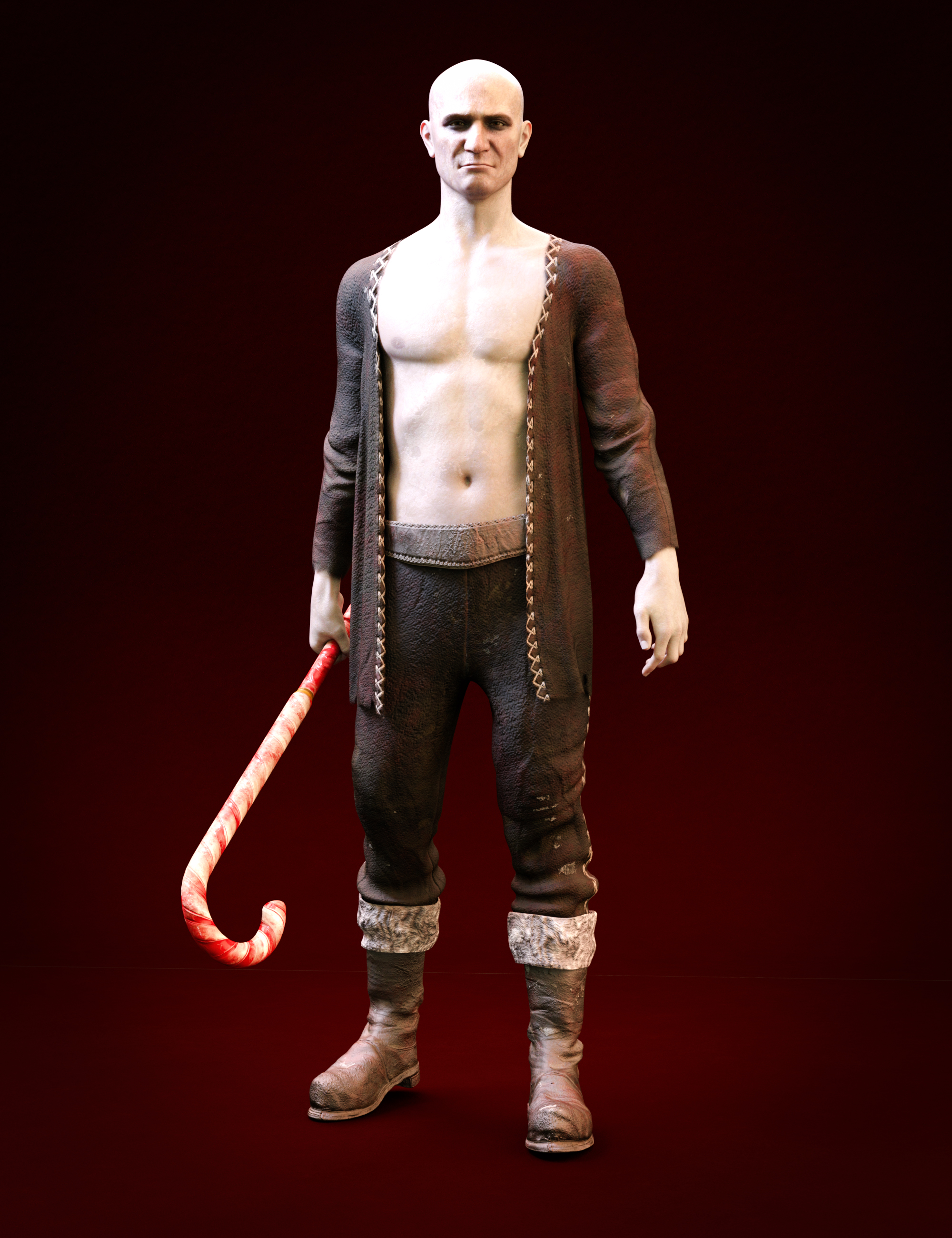 M3D dForce Bad Santa Outfit and Weapons for Genesis 9 | Daz 3D