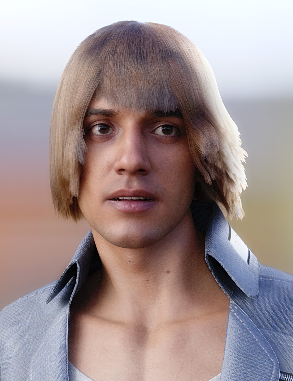 dForce Android Hair for Genesis 9 | Daz 3D