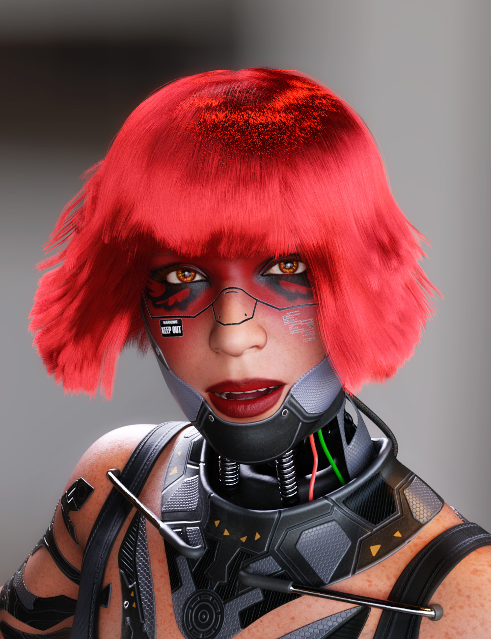 dForce Android Hair for Genesis 9 | Daz 3D
