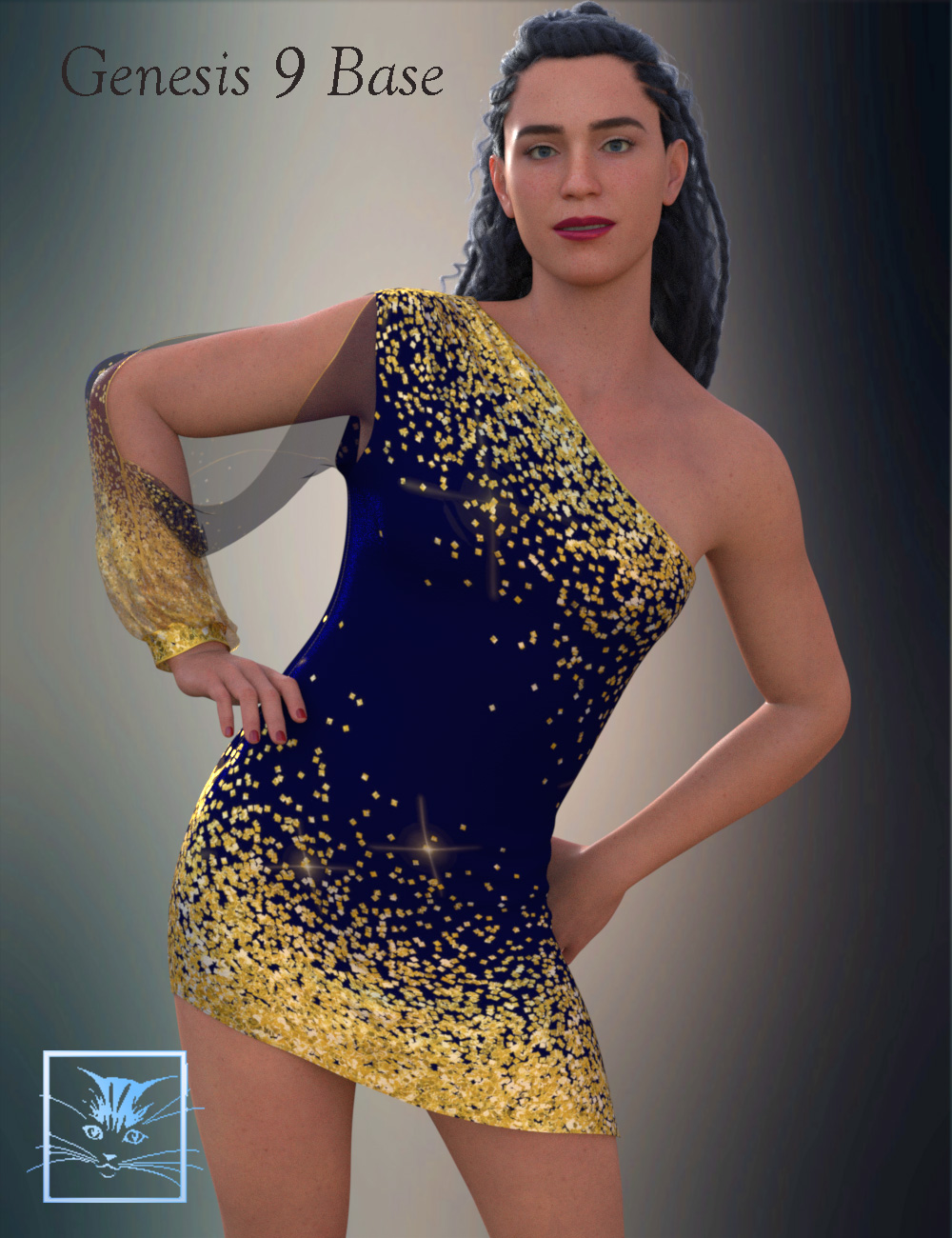 DNA dForce Aria Dress for Genesis 9 | Daz 3D