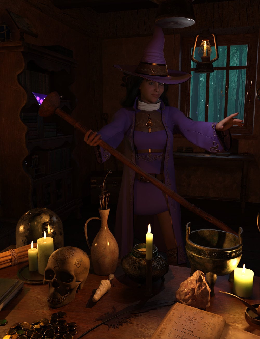FG Wizard Outfit for Genesis 9 | Daz 3D