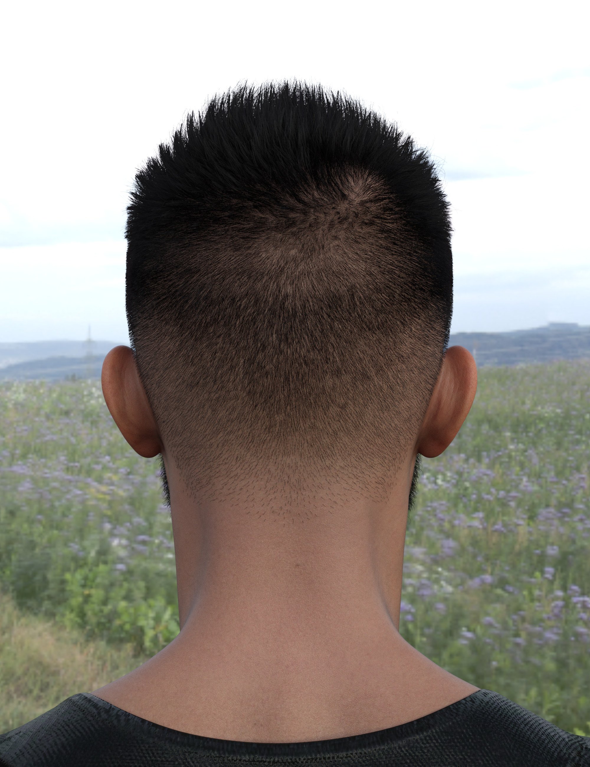 High Fade Brush Cut for Genesis 9 | Daz 3D