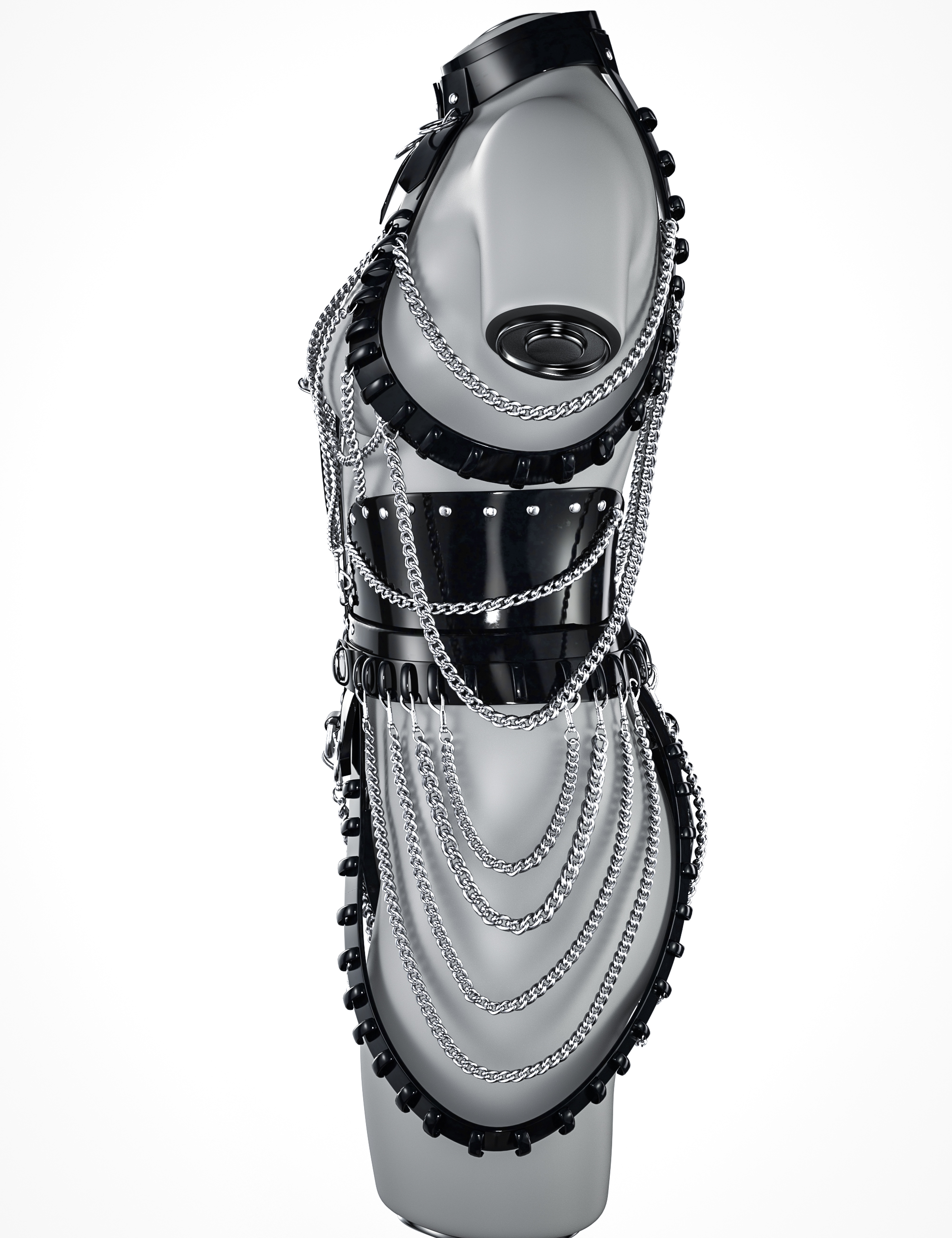 BW Leather Chain Harness Outfit For Genesis 9, Genesis 8, and 8.1 ...