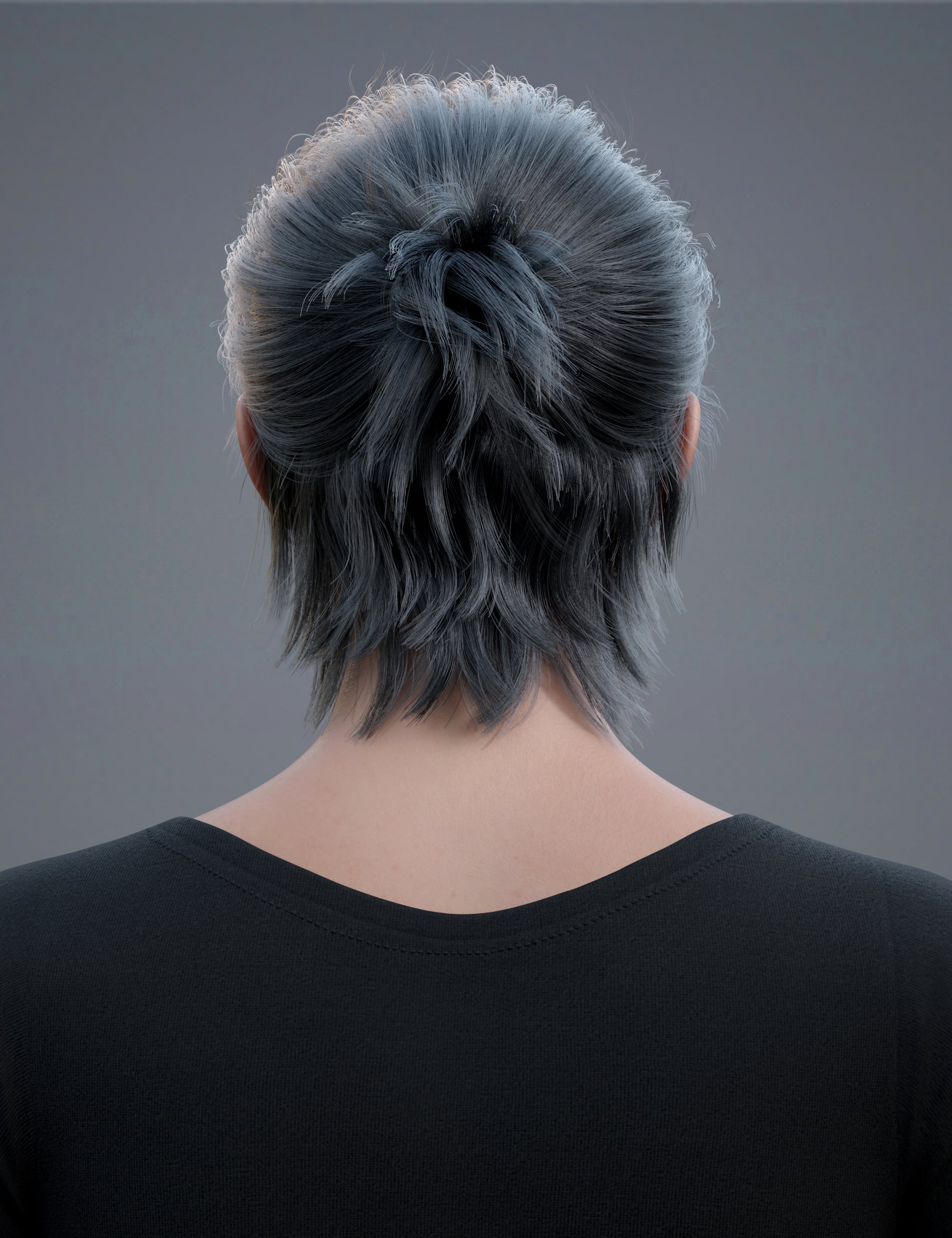 dForce BS Wolf Tail Short Hair For Genesis 9 | Daz 3D