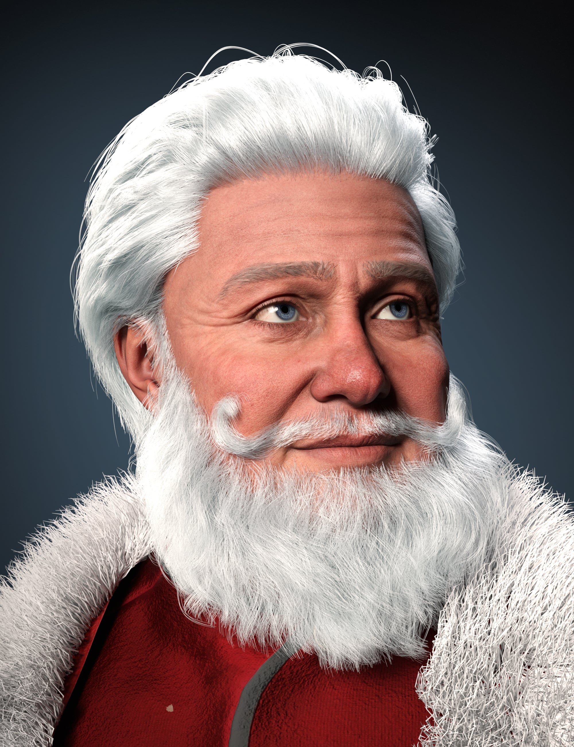 dForce FE Strand-Based Christmas Beard for Genesis 9 | Daz 3D