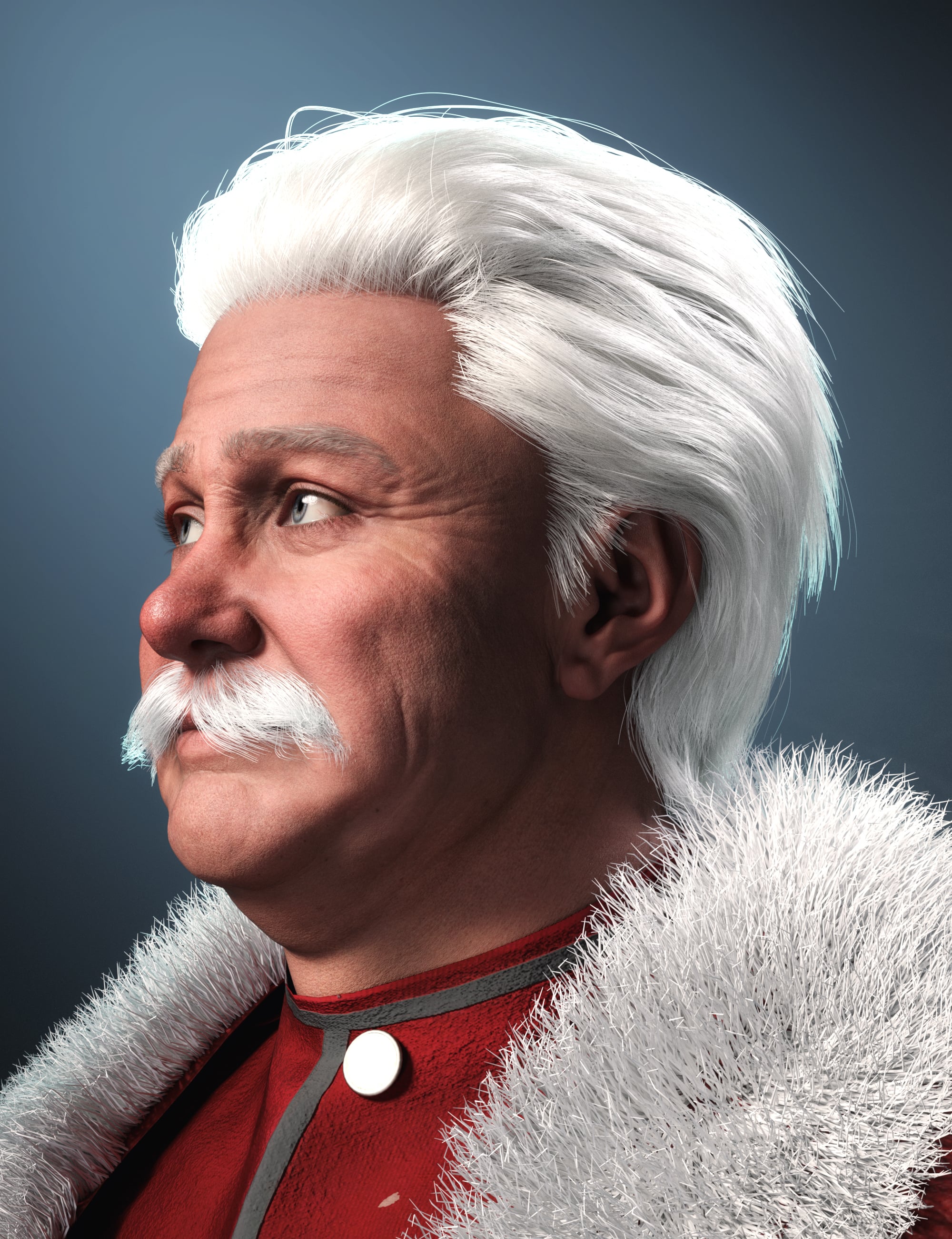 dForce FE Strand-Based Christmas Beard for Genesis 9 | Daz 3D