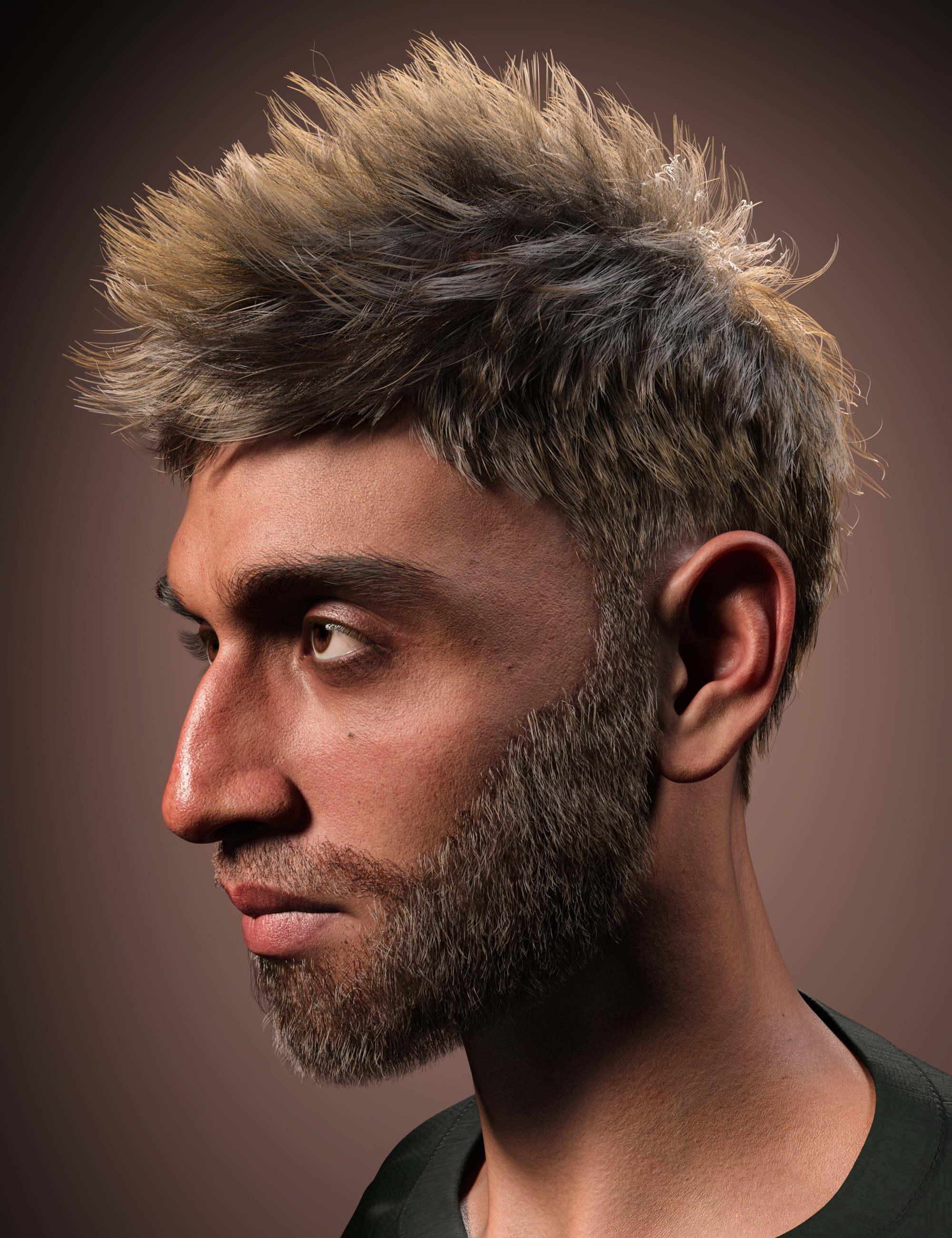 dForce FE Strand-Based Christmas Beard for Genesis 9 | Daz 3D