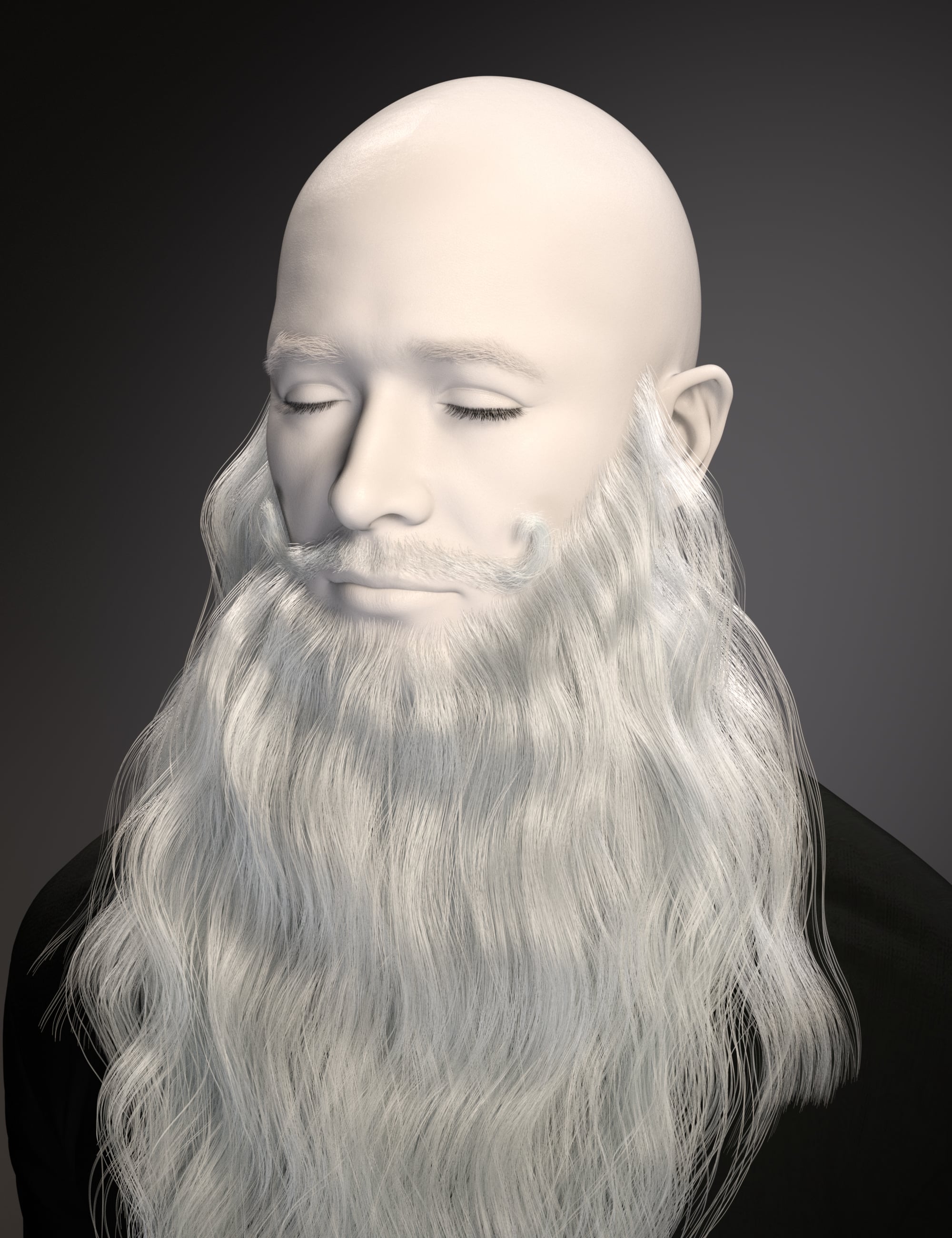 dForce FE Strand-Based Christmas Beard for Genesis 9 | Daz 3D