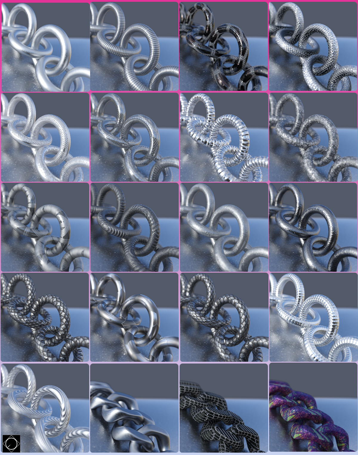 SWT dForce Dynamic Chains Merchant Resource | Daz 3D