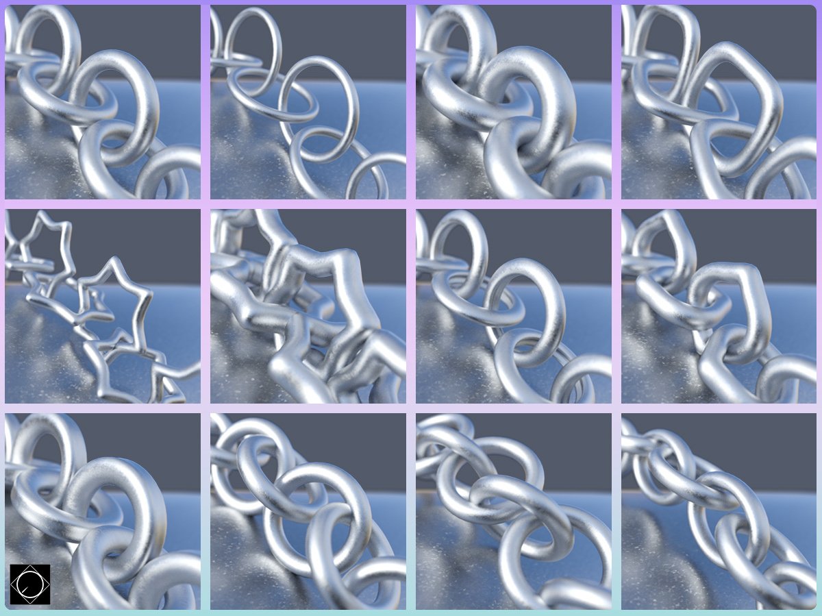 SWT dForce Dynamic Chains Merchant Resource | Daz 3D