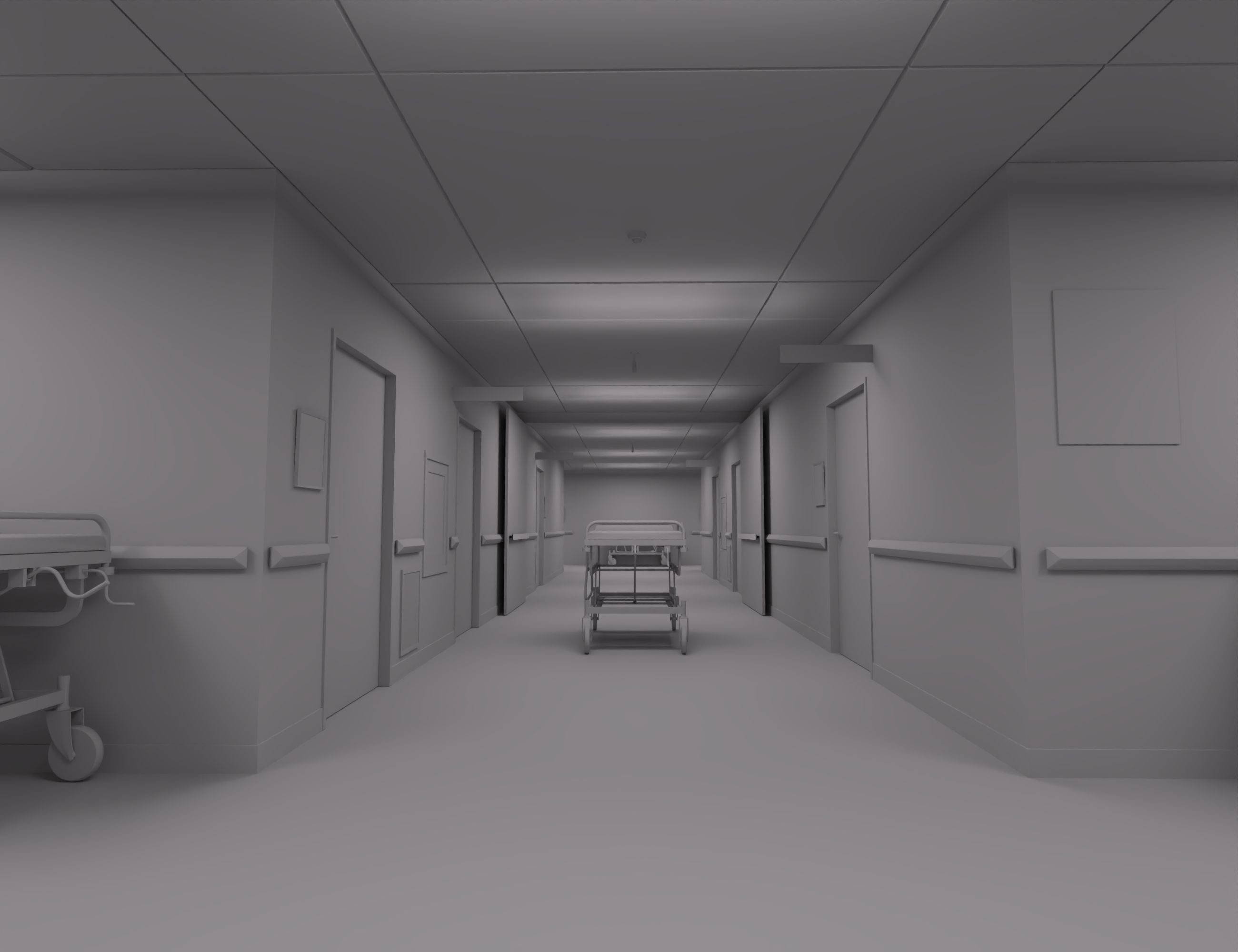 HT Hospital Corridor The Hive | Daz 3D