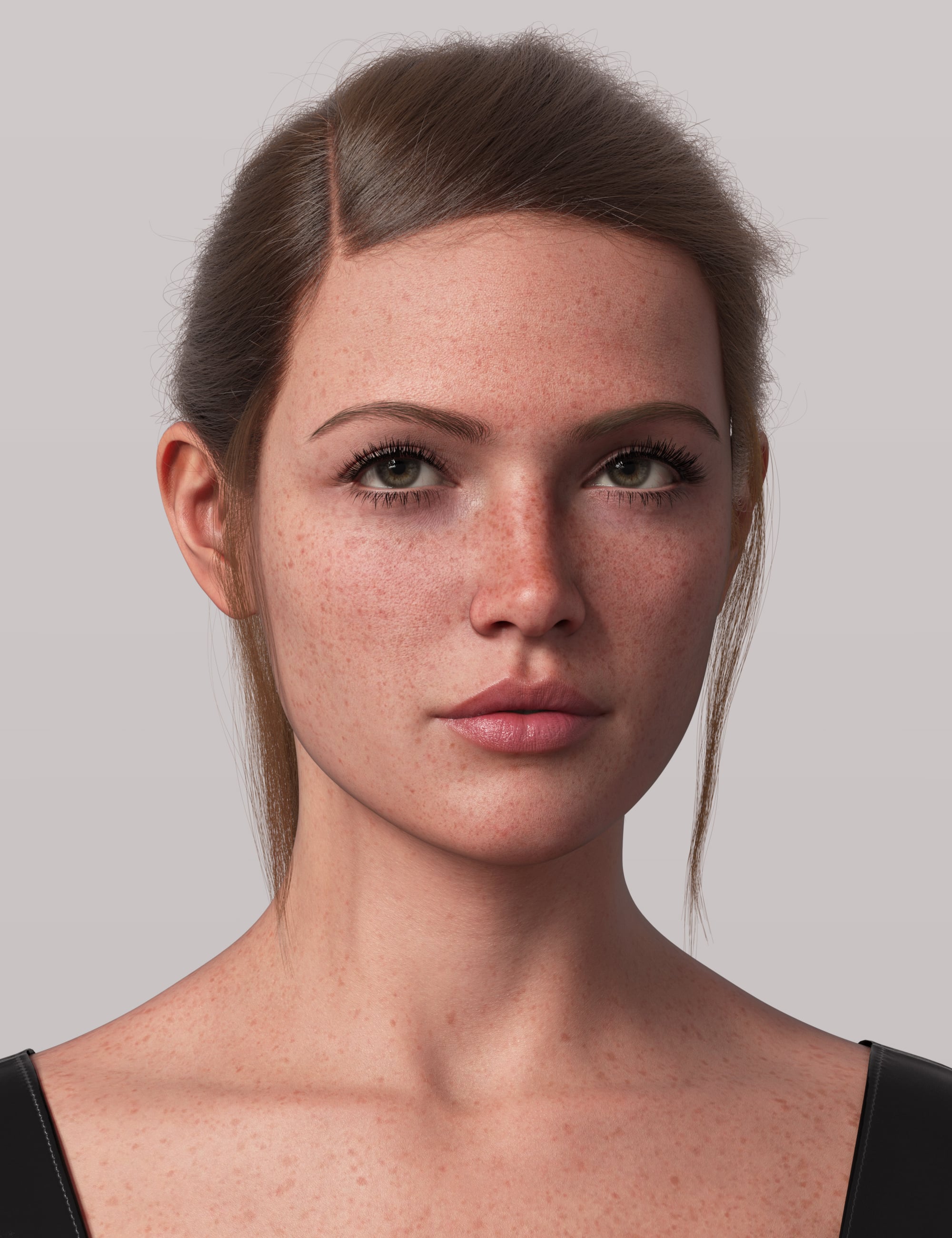 dForce Strand-Based Casual Side Parted Ponytail Hair for Genesis 9 and ...