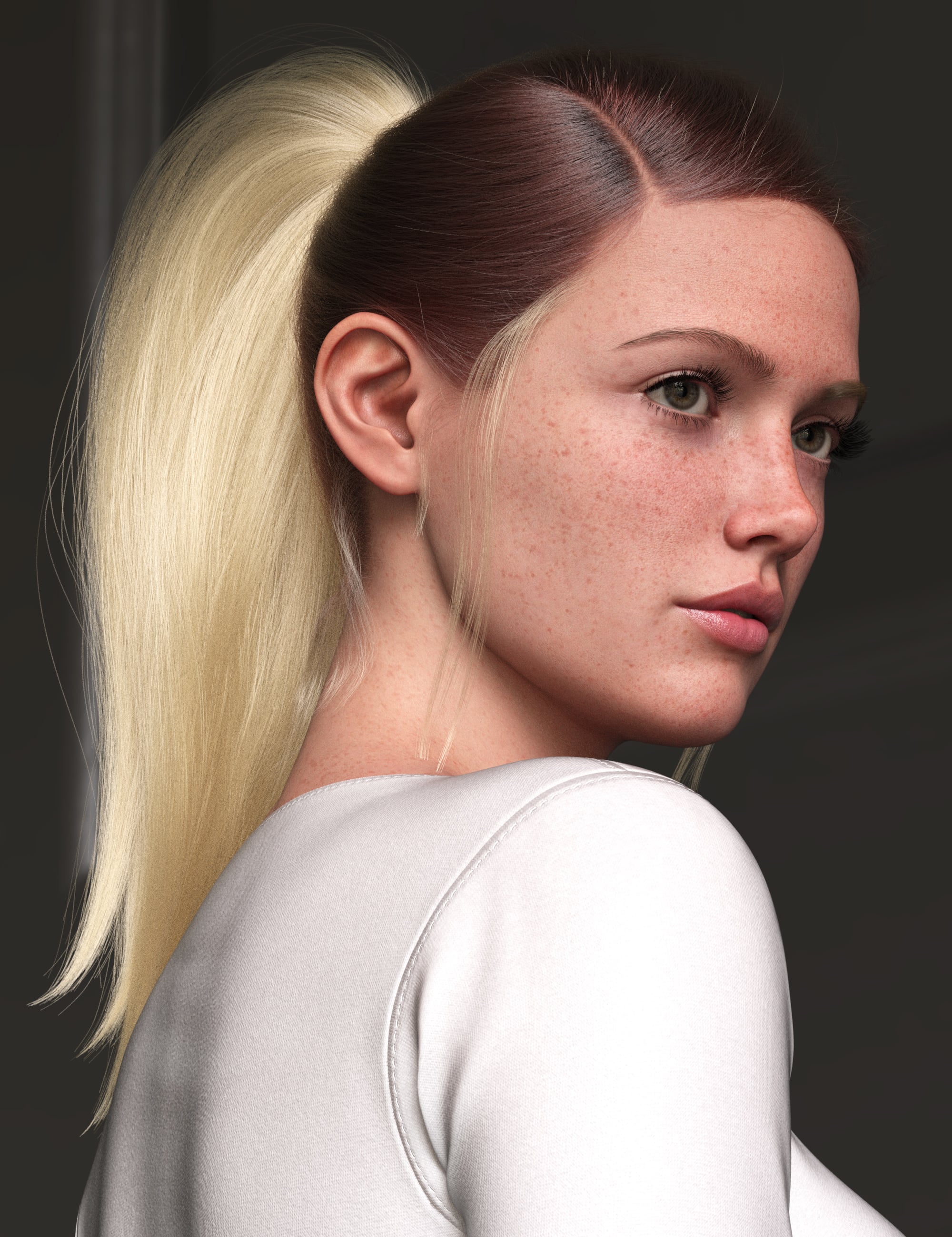 dForce Strand-Based Casual Side Parted Ponytail Hair Color Expansion ...