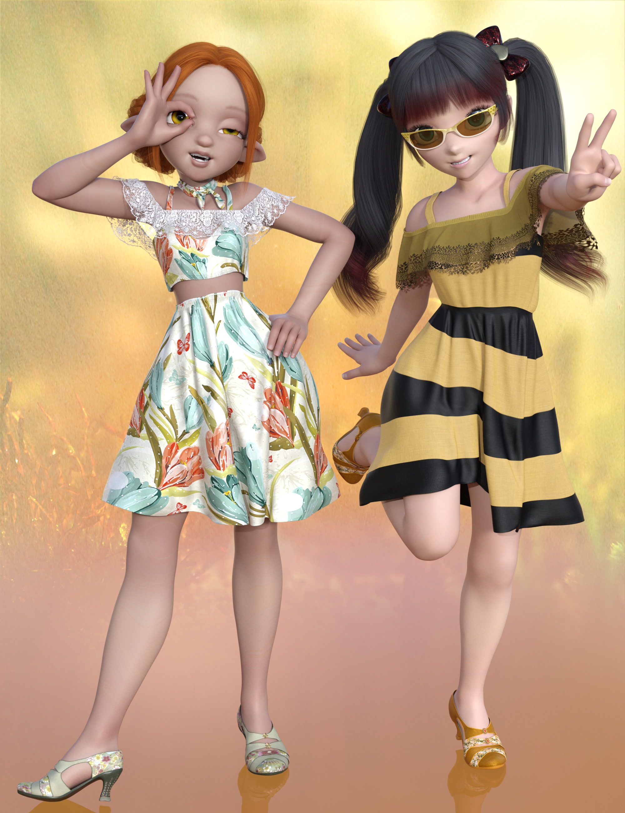 Timeless Vintage Shoes Expansion Megapack | Daz 3D