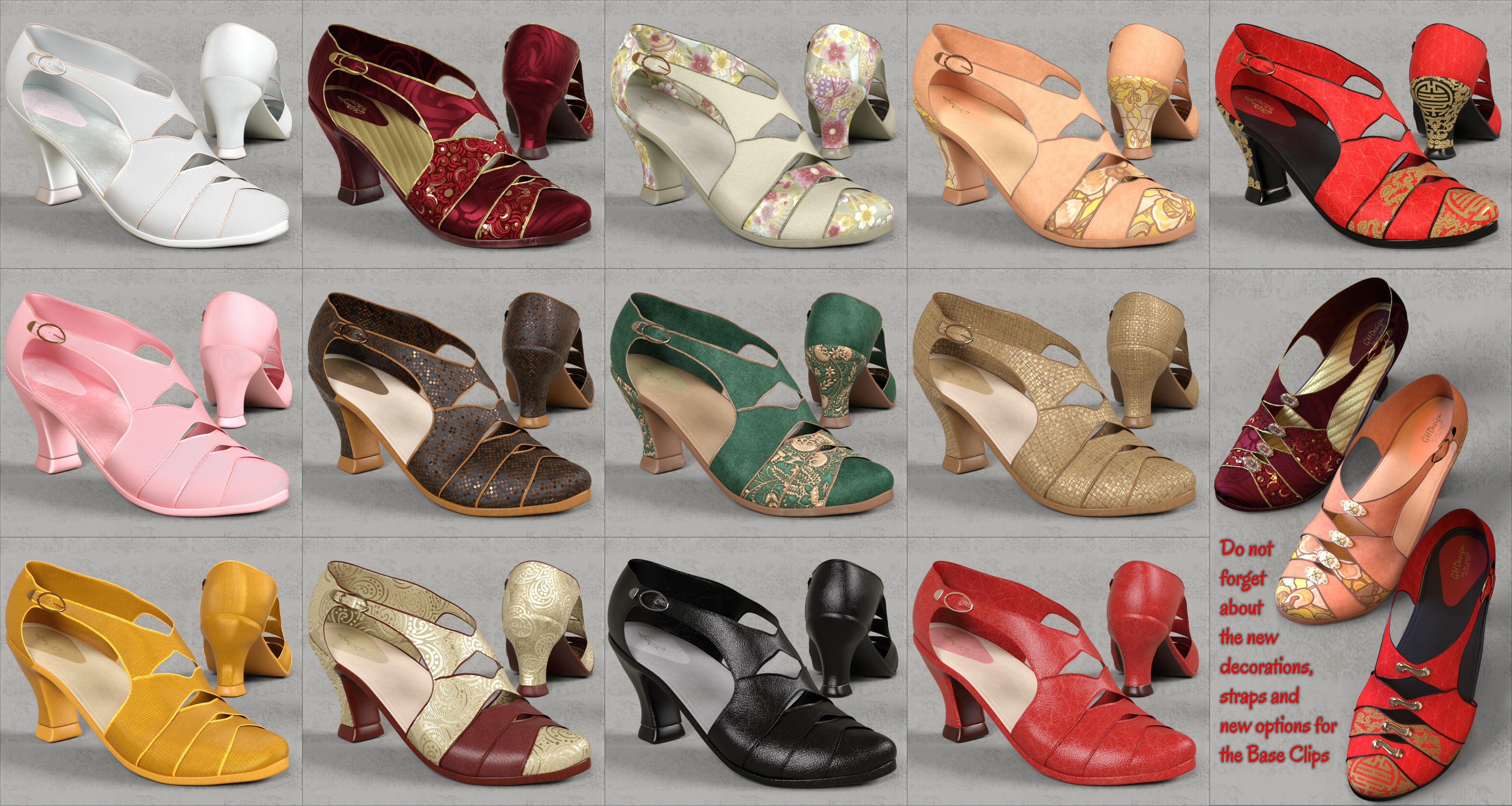 Timeless Vintage Shoes Expansion Megapack | Daz 3D