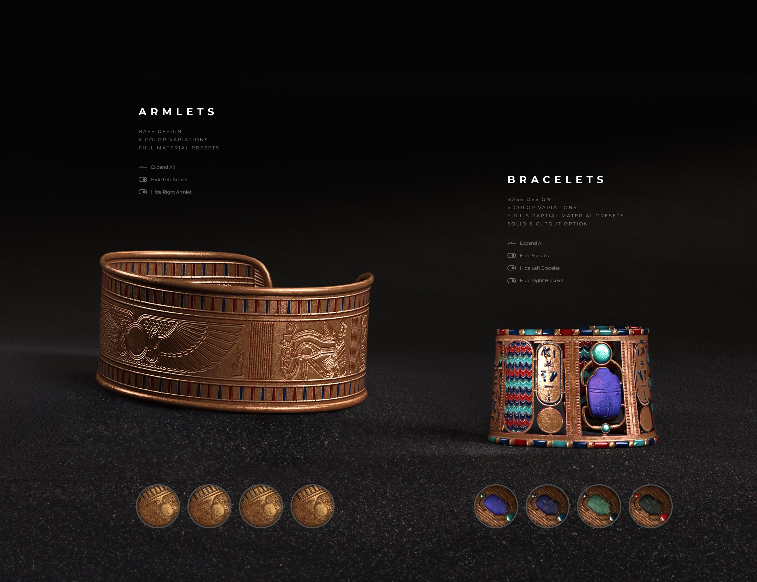 dForce Lowland Pharaoh Outfit for Genesis 9 | Daz 3D