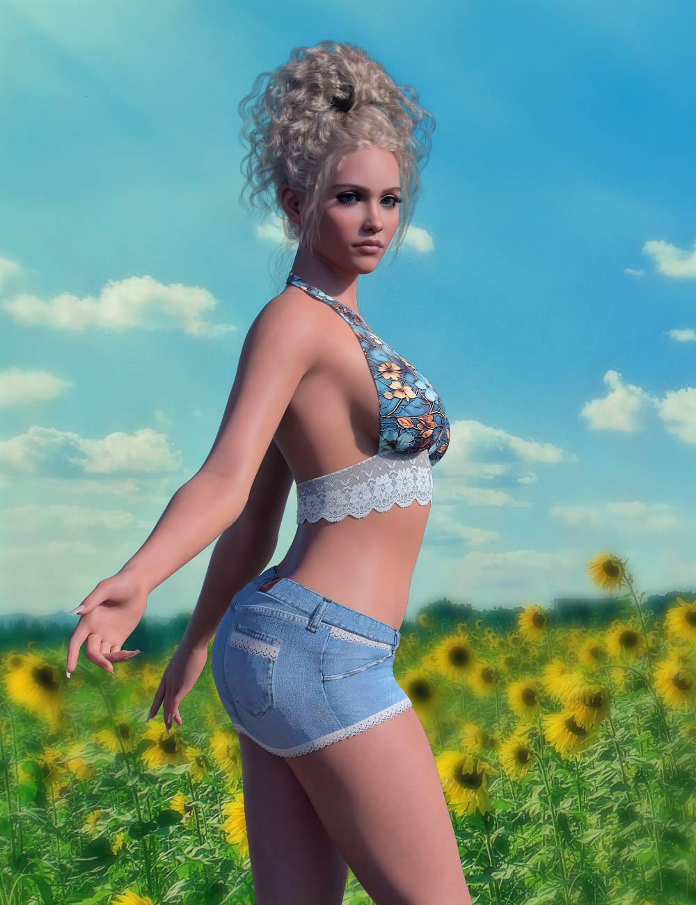 dForce Denim Mini for Genesis 9 | Daz 3D