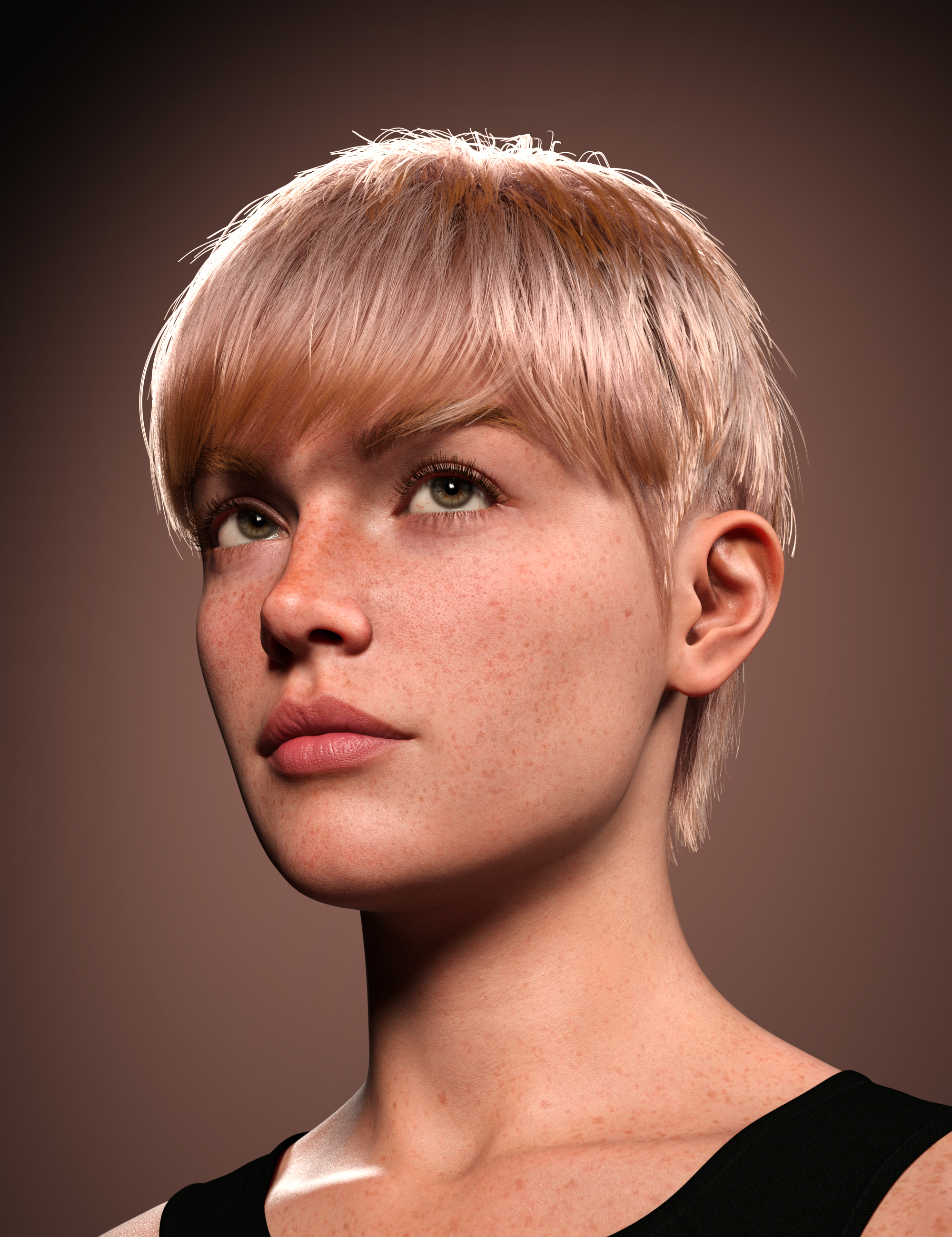 dForce FE Strand-Based Edgy Short Hair for Genesis 9 | Daz 3D