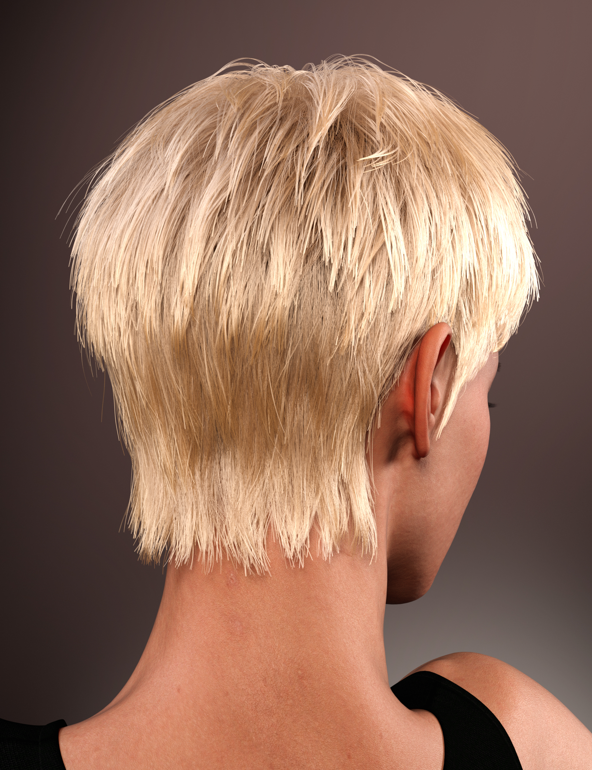 dForce FE Strand-Based Edgy Short Hair for Genesis 9 | Daz 3D