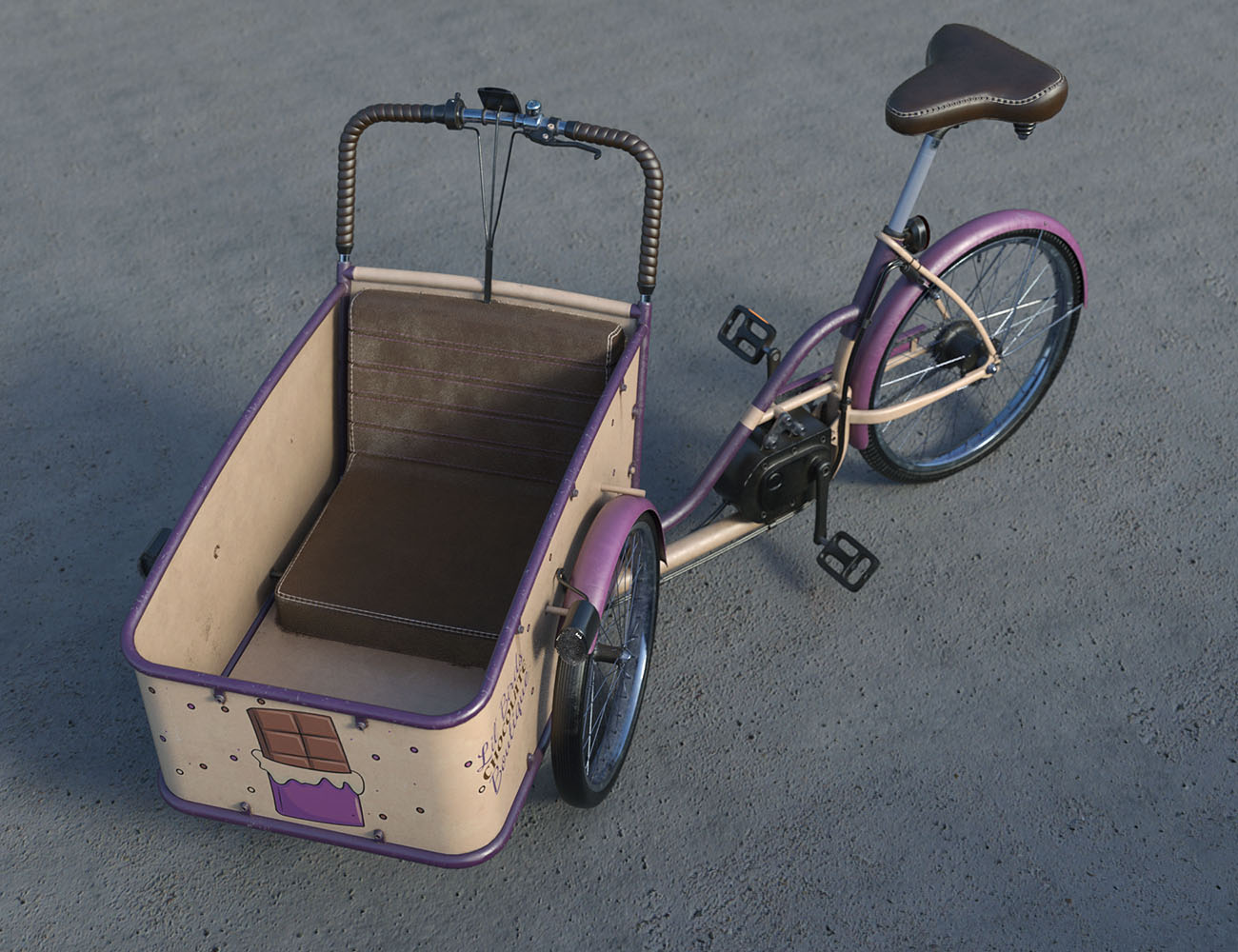 Texture Add-On for Electric Bucket Bike | Daz 3D