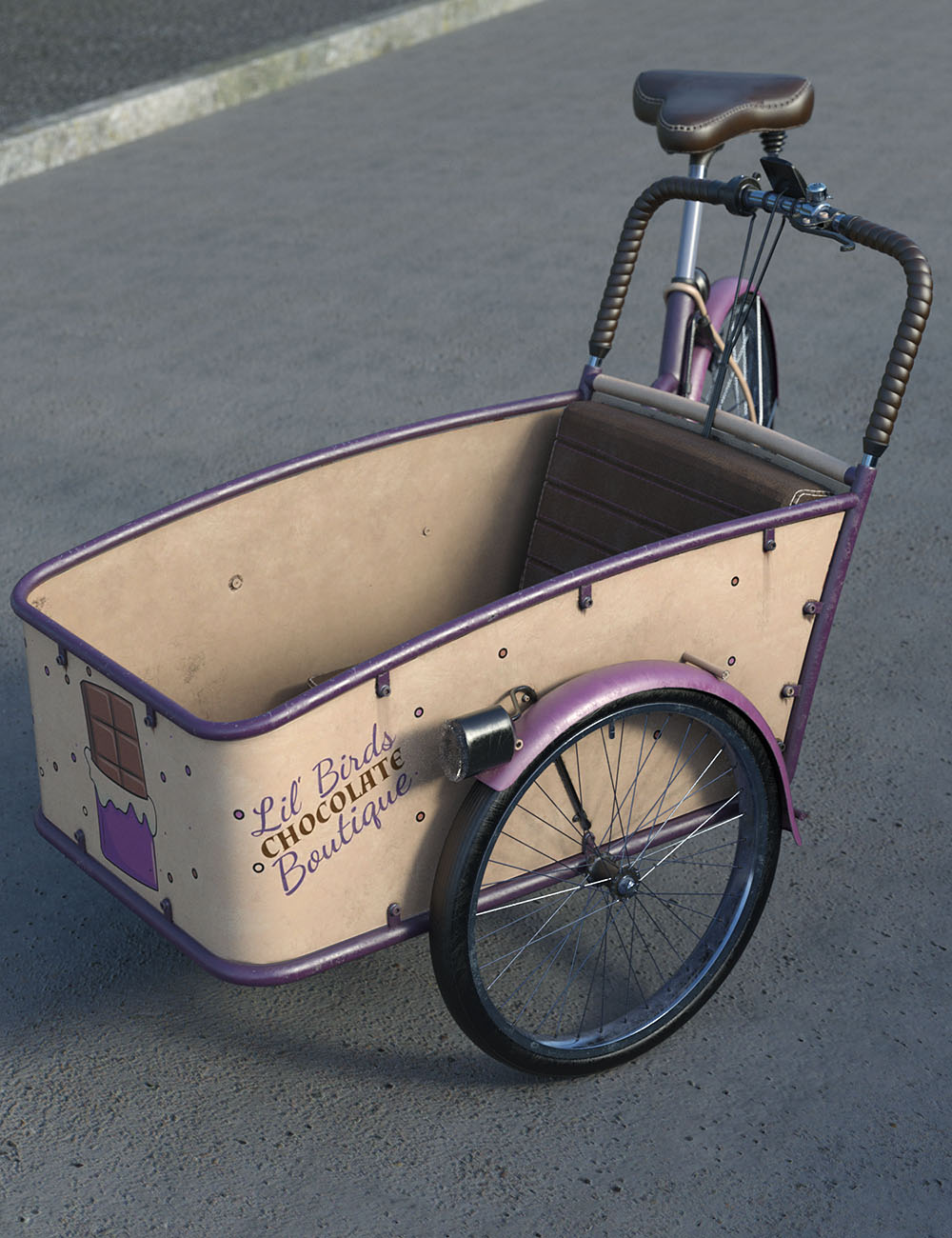 Texture Add-On for Electric Bucket Bike | Daz 3D