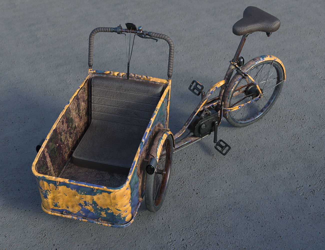 Texture Add-On for Electric Bucket Bike | Daz 3D