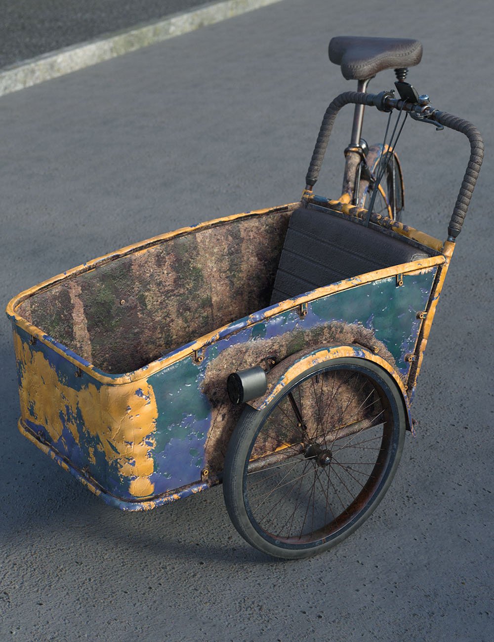 Texture Add-On for Electric Bucket Bike | Daz 3D