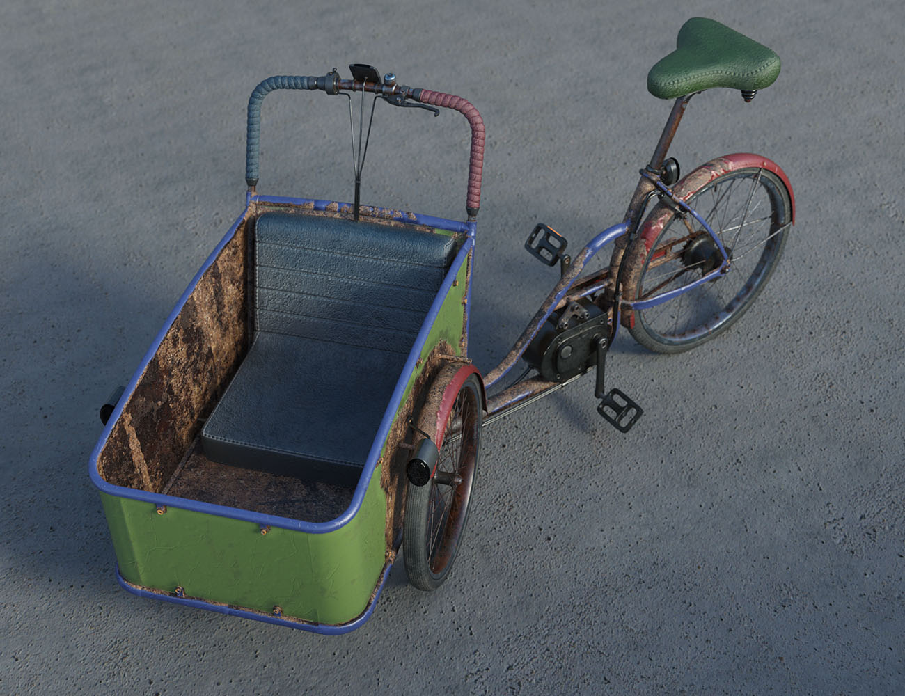 Texture Add-On for Electric Bucket Bike | Daz 3D