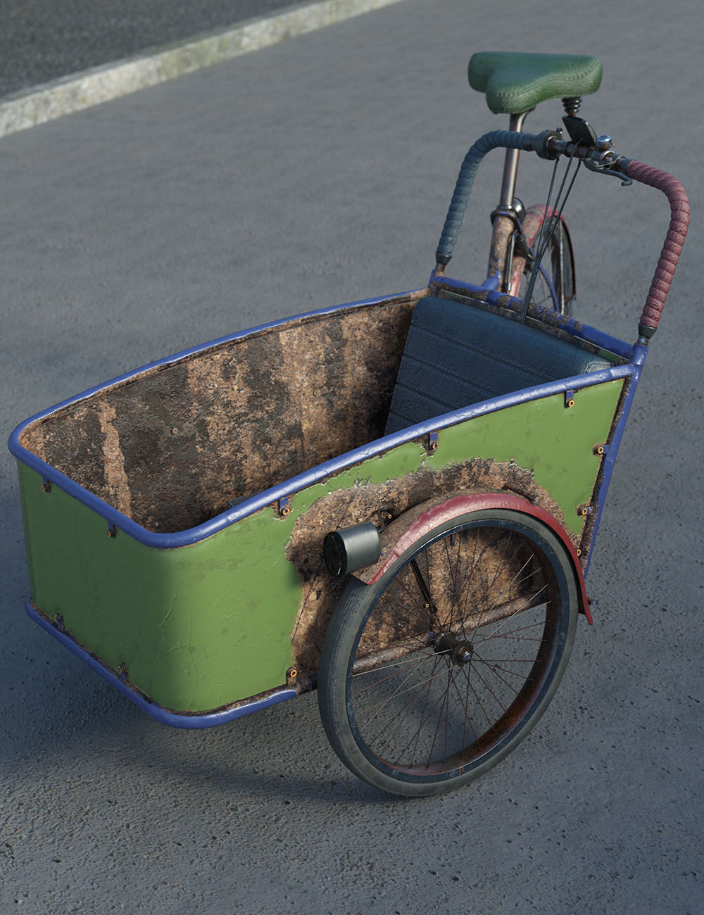 Texture Add-On for Electric Bucket Bike | Daz 3D
