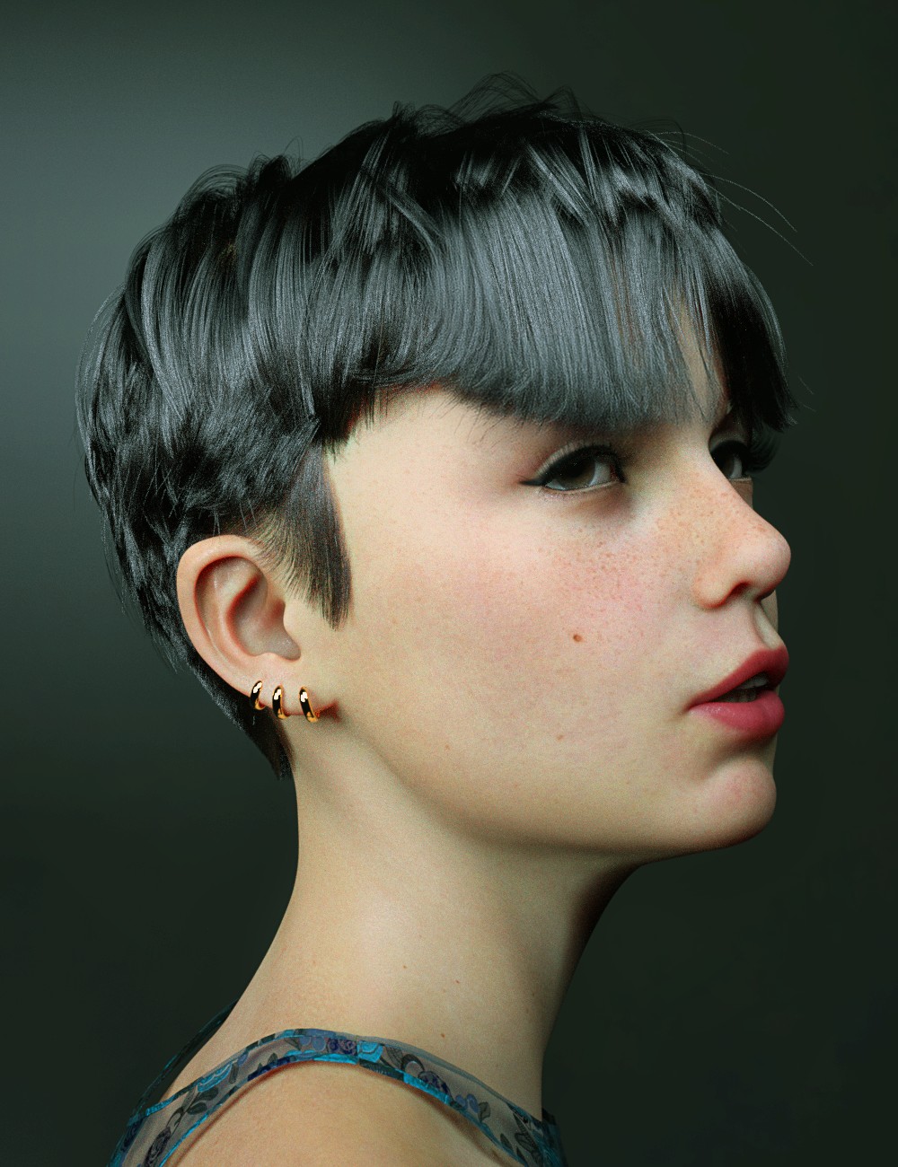 dForce CS Liz Hair for Genesis 9 | Daz 3D