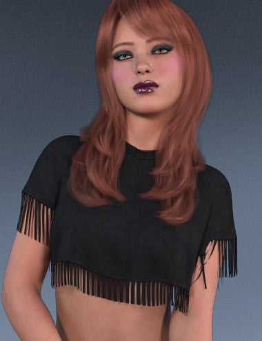 dForce Fringed Cape for Genesis 9 | Daz 3D
