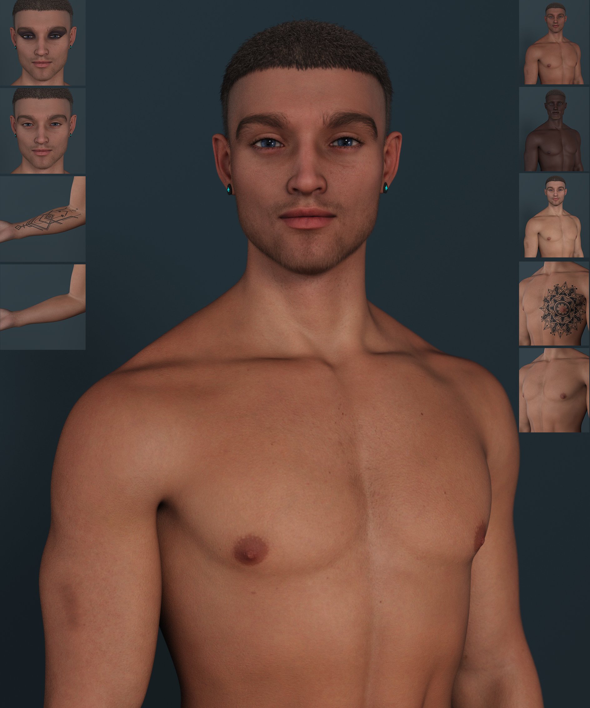 Aurelio HD for Genesis 9 Masculine | Daz 3D