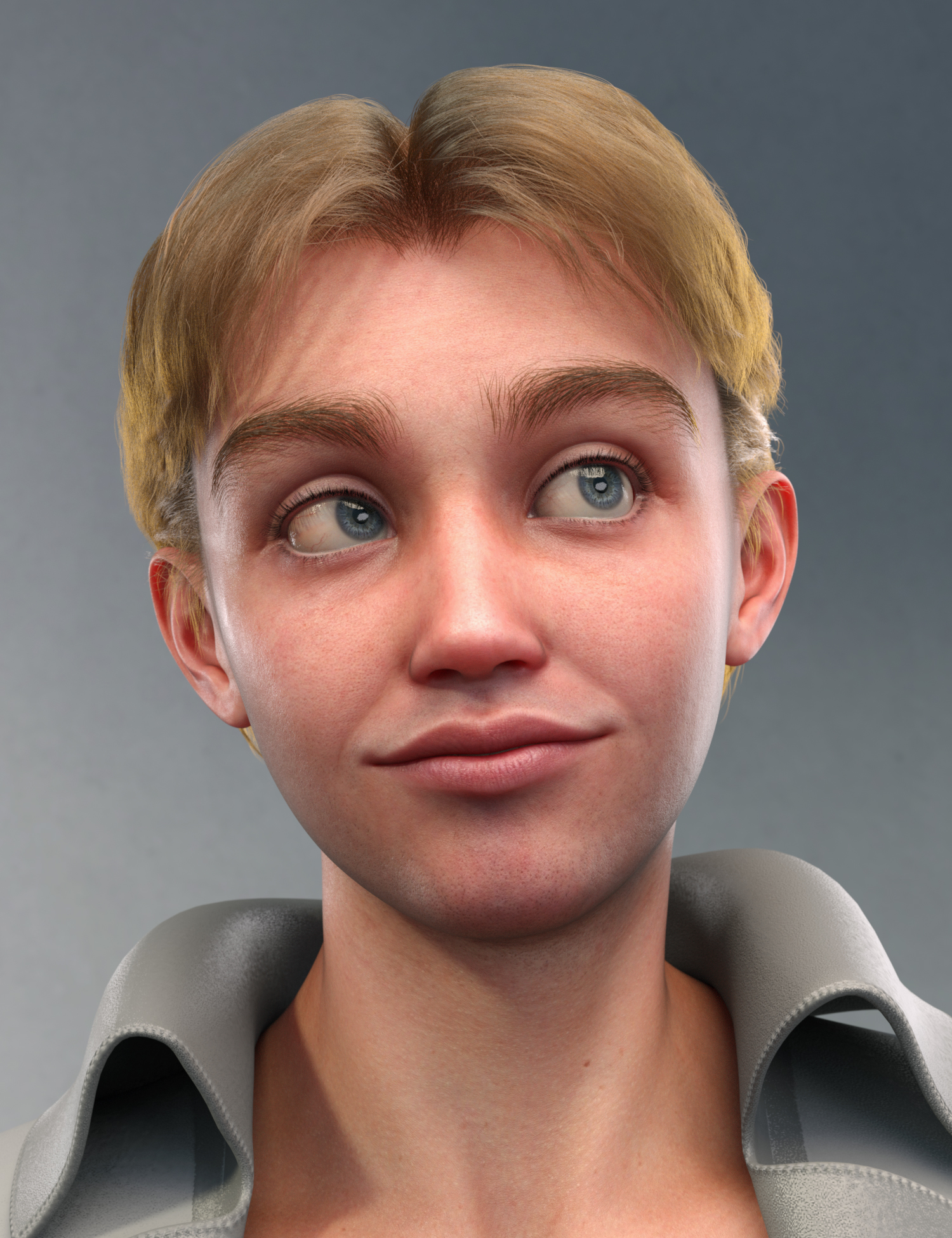 LI Short-Parted Hair for Genesis 9 | Daz 3D