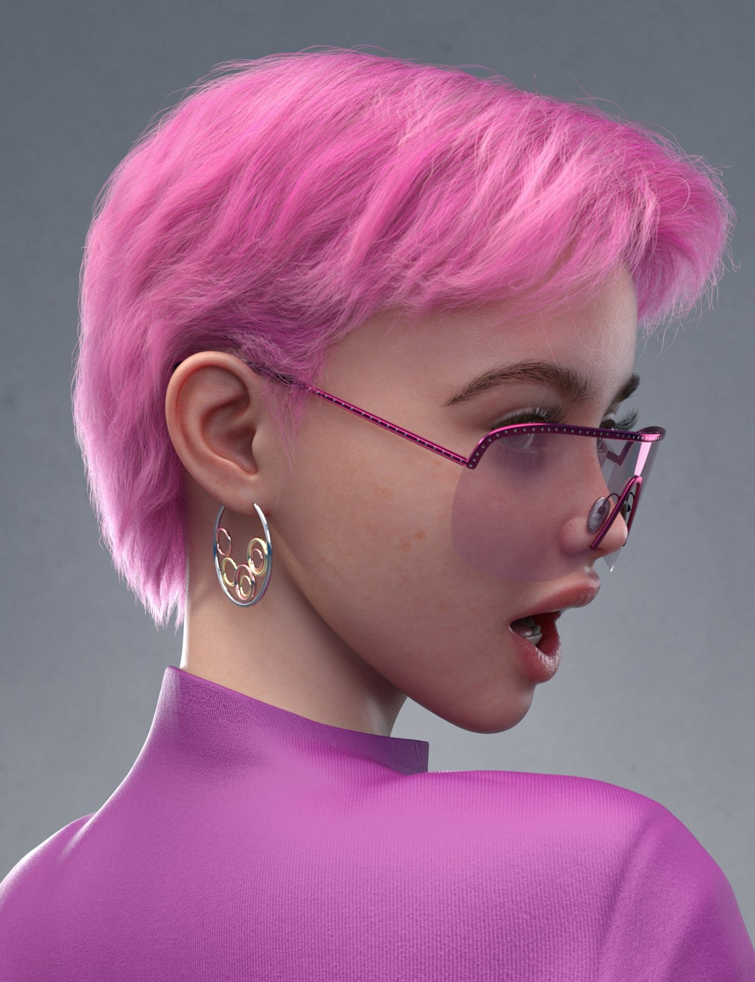 LI Short-Parted Hair for Genesis 9 | Daz 3D