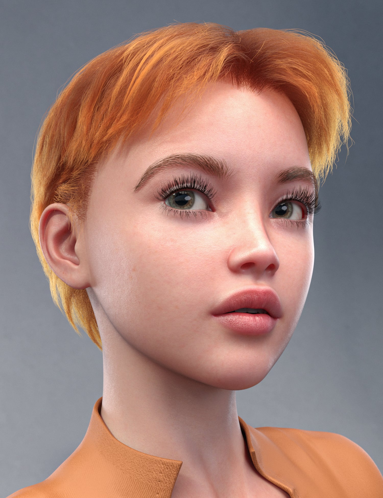 LI Short-Parted Hair for Genesis 9 | Daz 3D