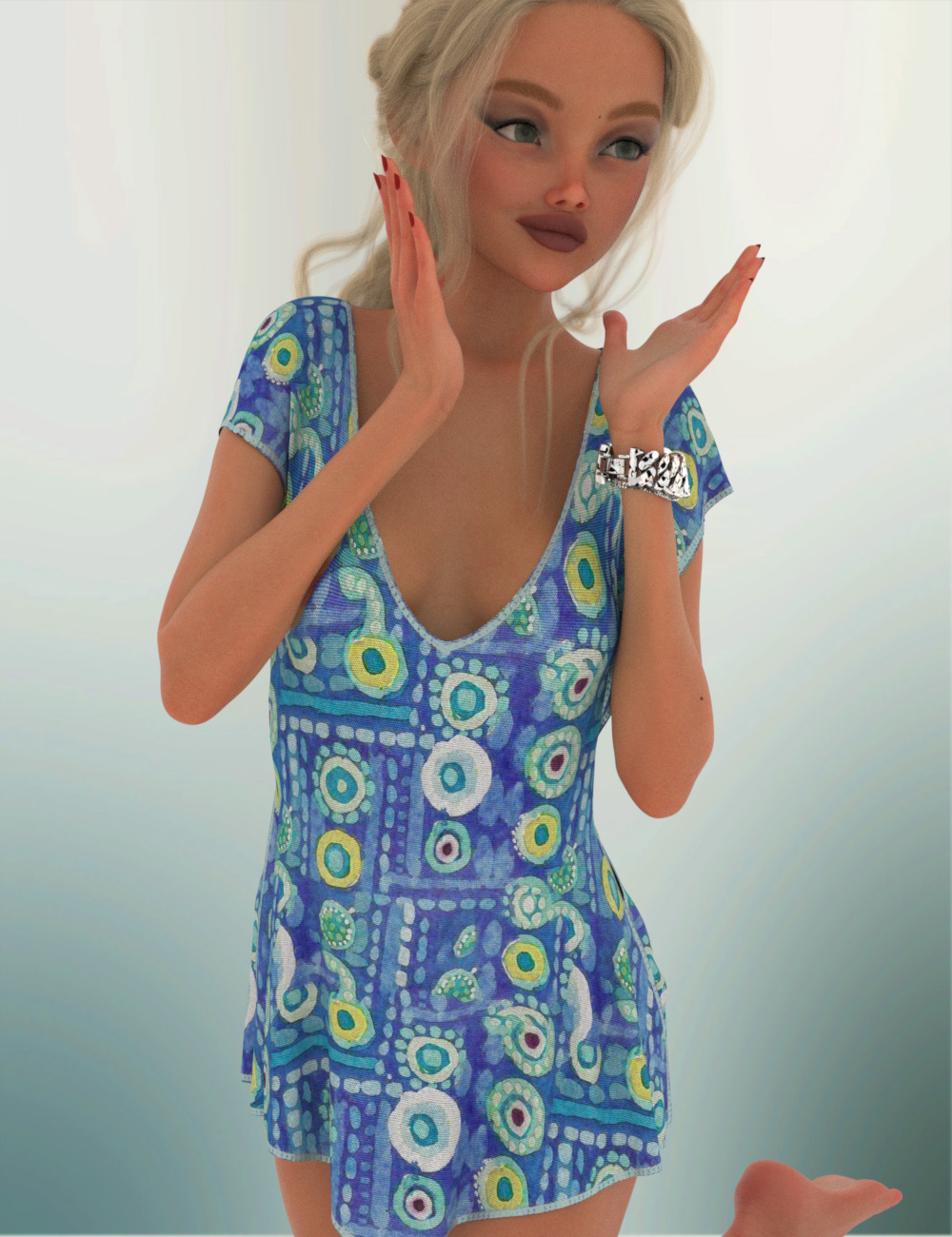 SIC dForce Juna Tunic for Genesis 9 | Daz 3D