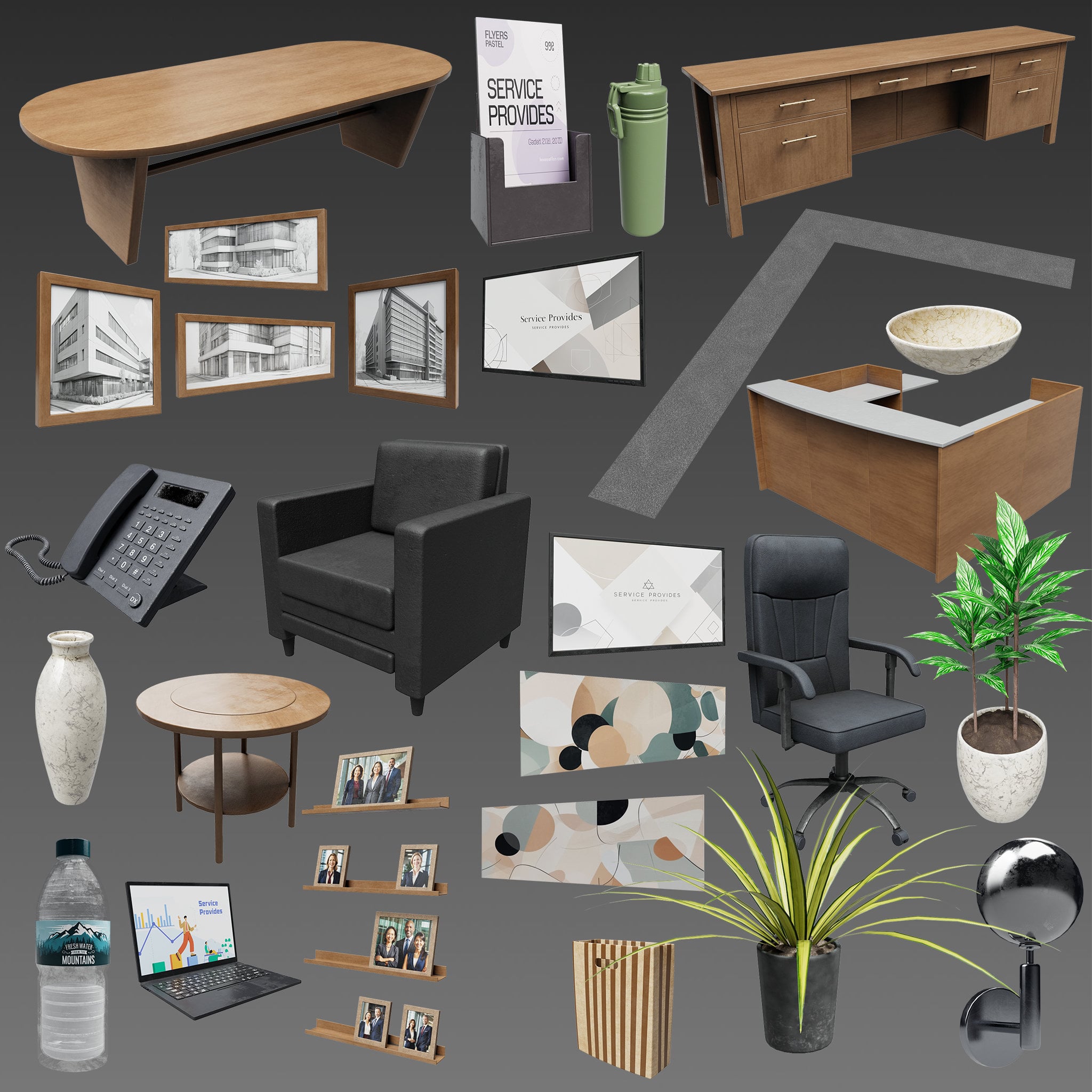 FG Business Office Bundle | Daz 3D