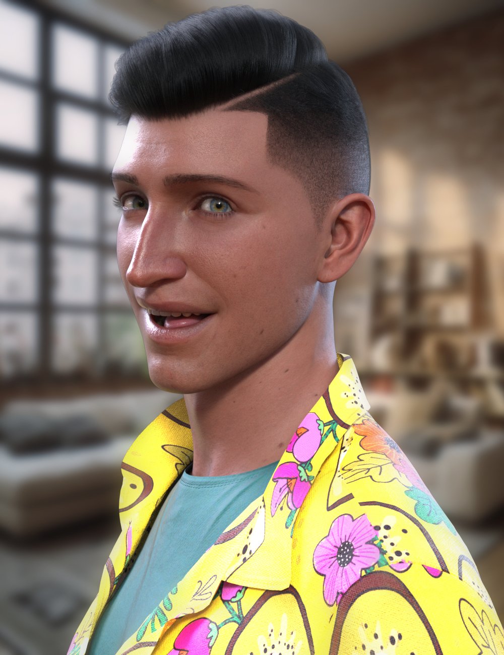 Benjamin Hair for Genesis 9 | Daz 3D