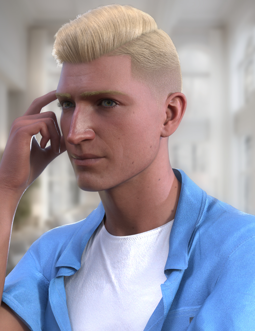 Benjamin Hair for Genesis 9 | Daz 3D