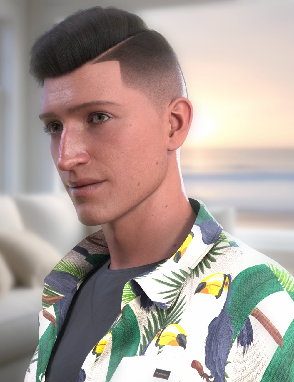 Benjamin Hair for Genesis 9 | Daz 3D
