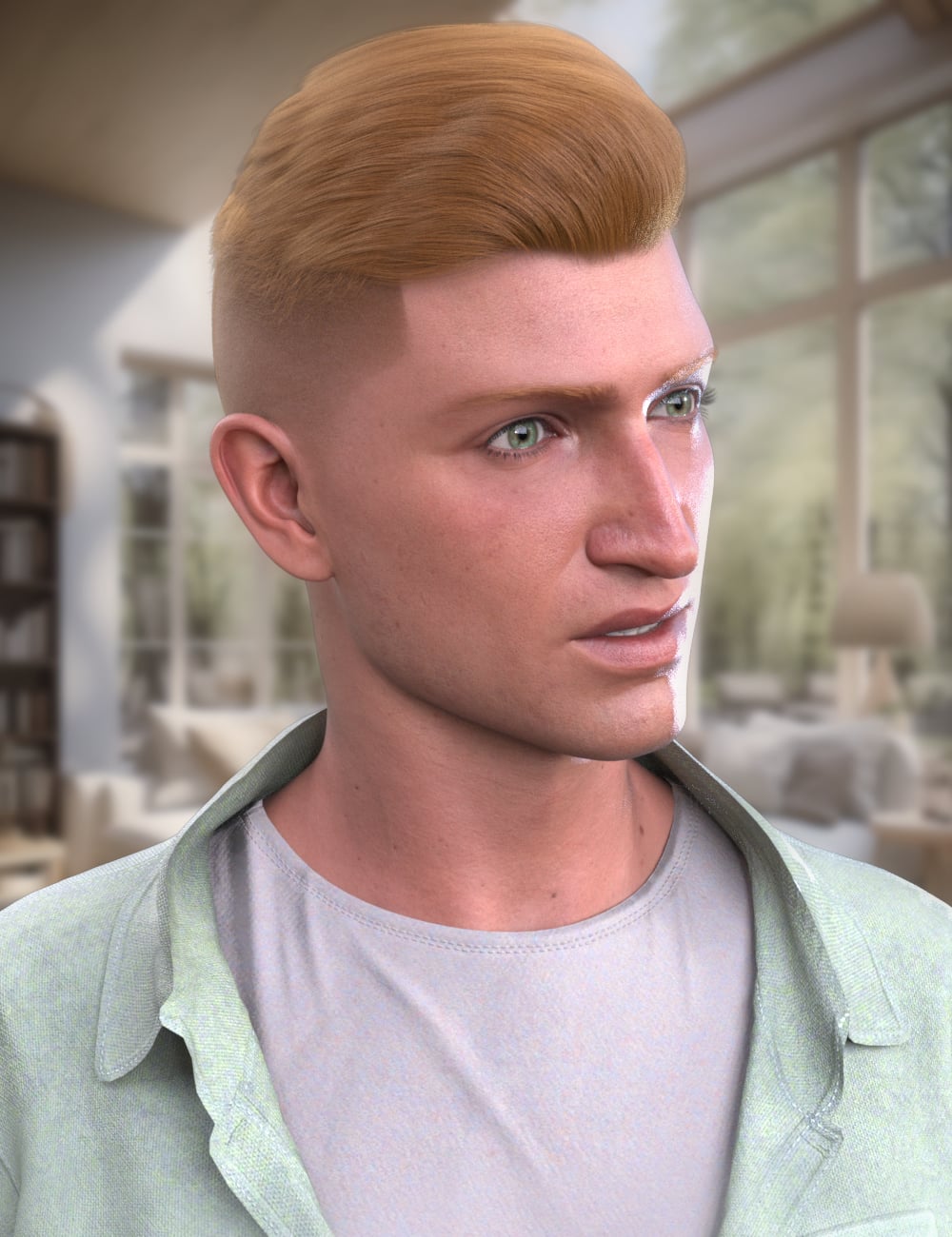 Benjamin Hair for Genesis 9 | Daz 3D