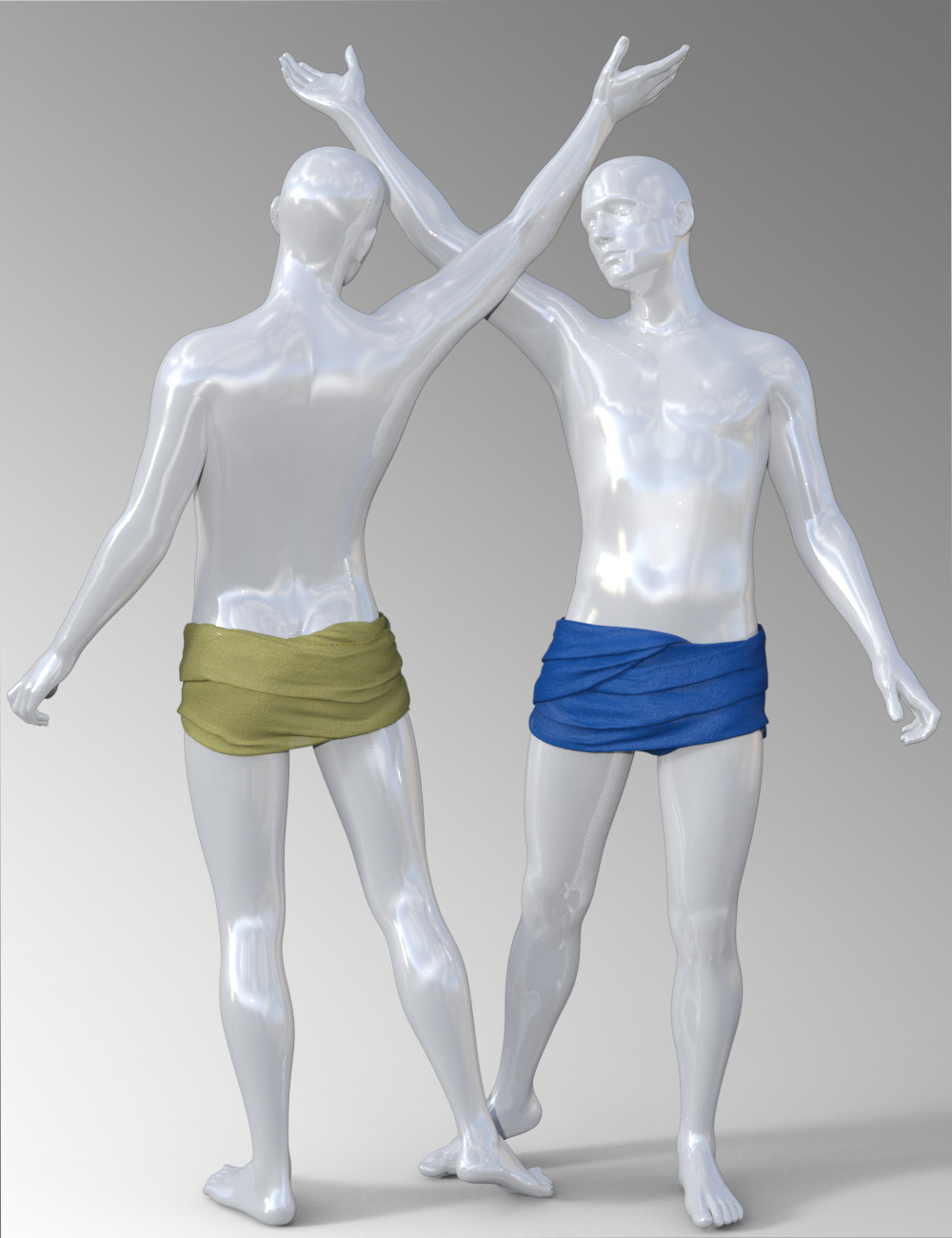 dForce Simple Loincloth 2 for Gensis 9 and 8 | Daz 3D