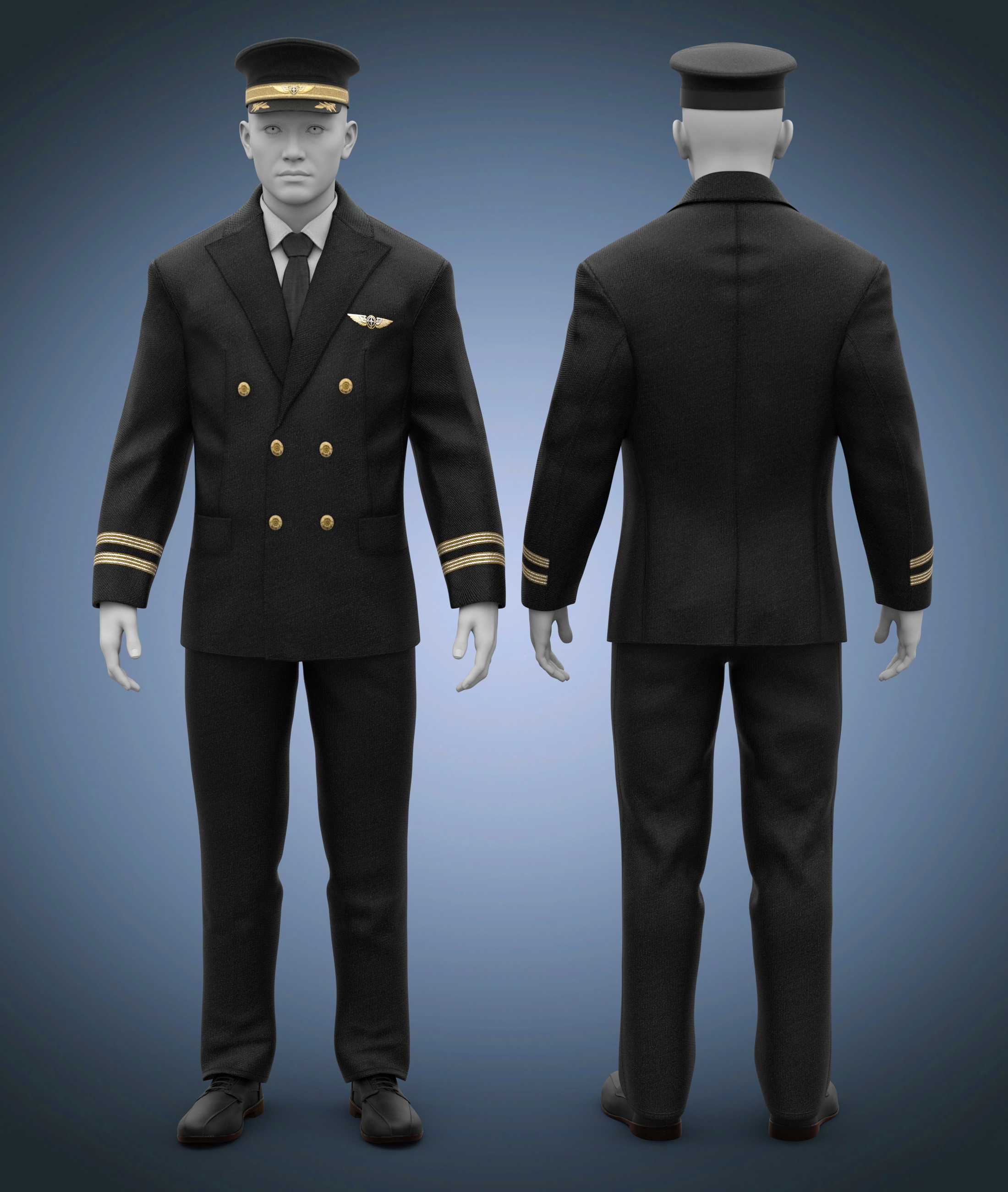 dForce Commercial Pilot Outfit for Genesis 9 | Daz 3D