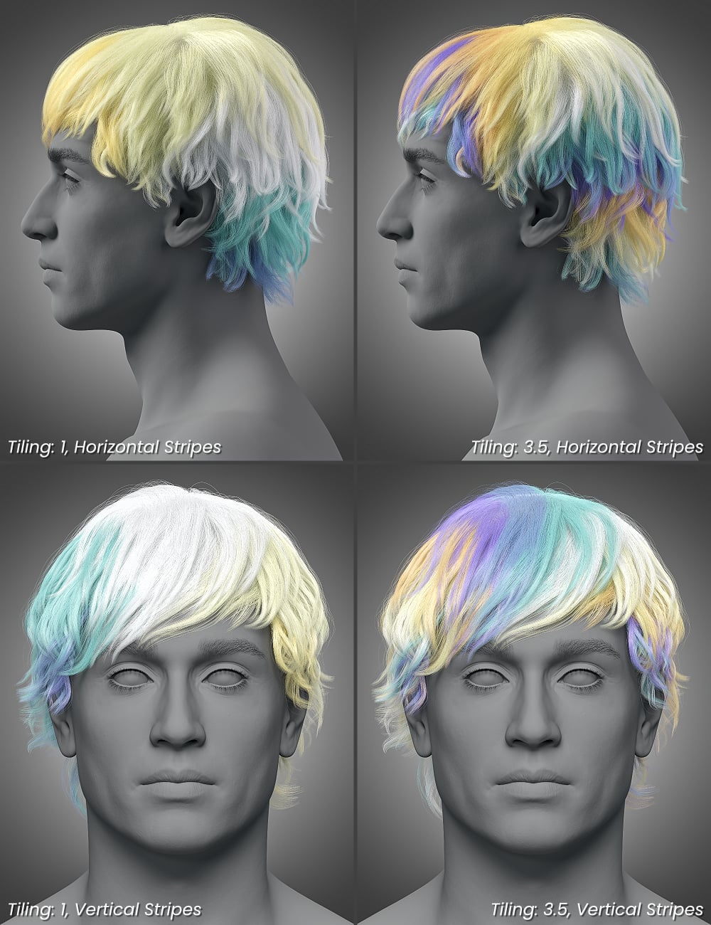 Express Yourself OmniHair Shaders | Daz 3D