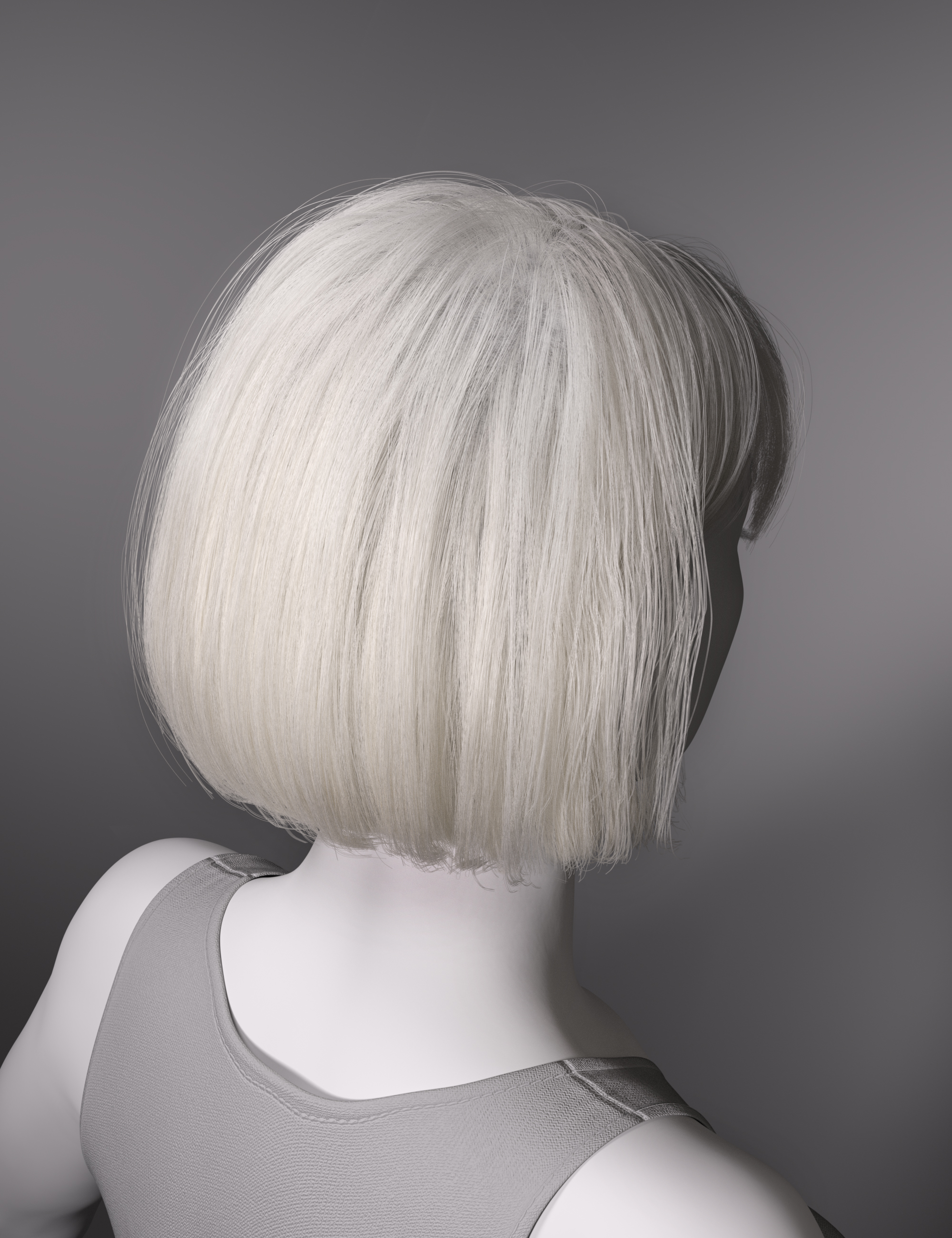 dForce FE Strand-Based Bubble Bob Hair for Genesis 9 | Daz 3D