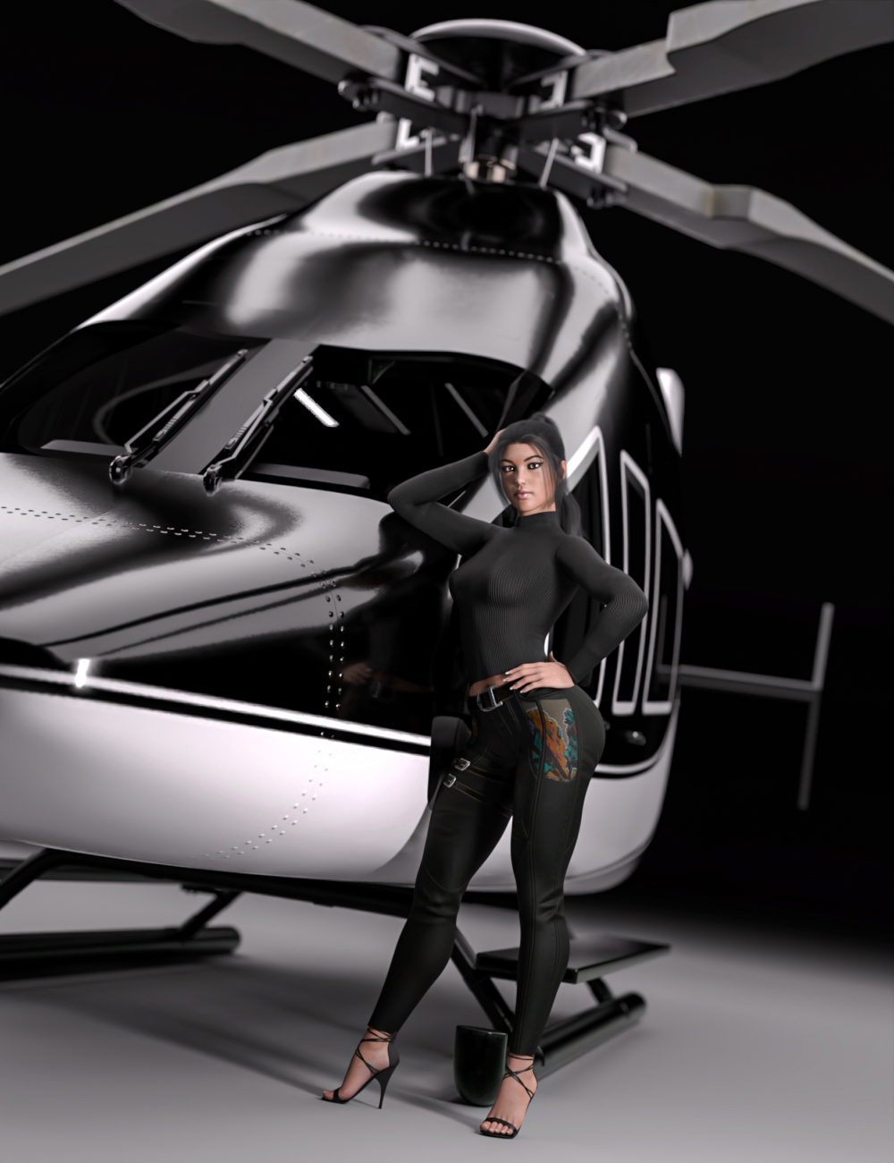 Mercury LXV Helicopter | Daz 3D