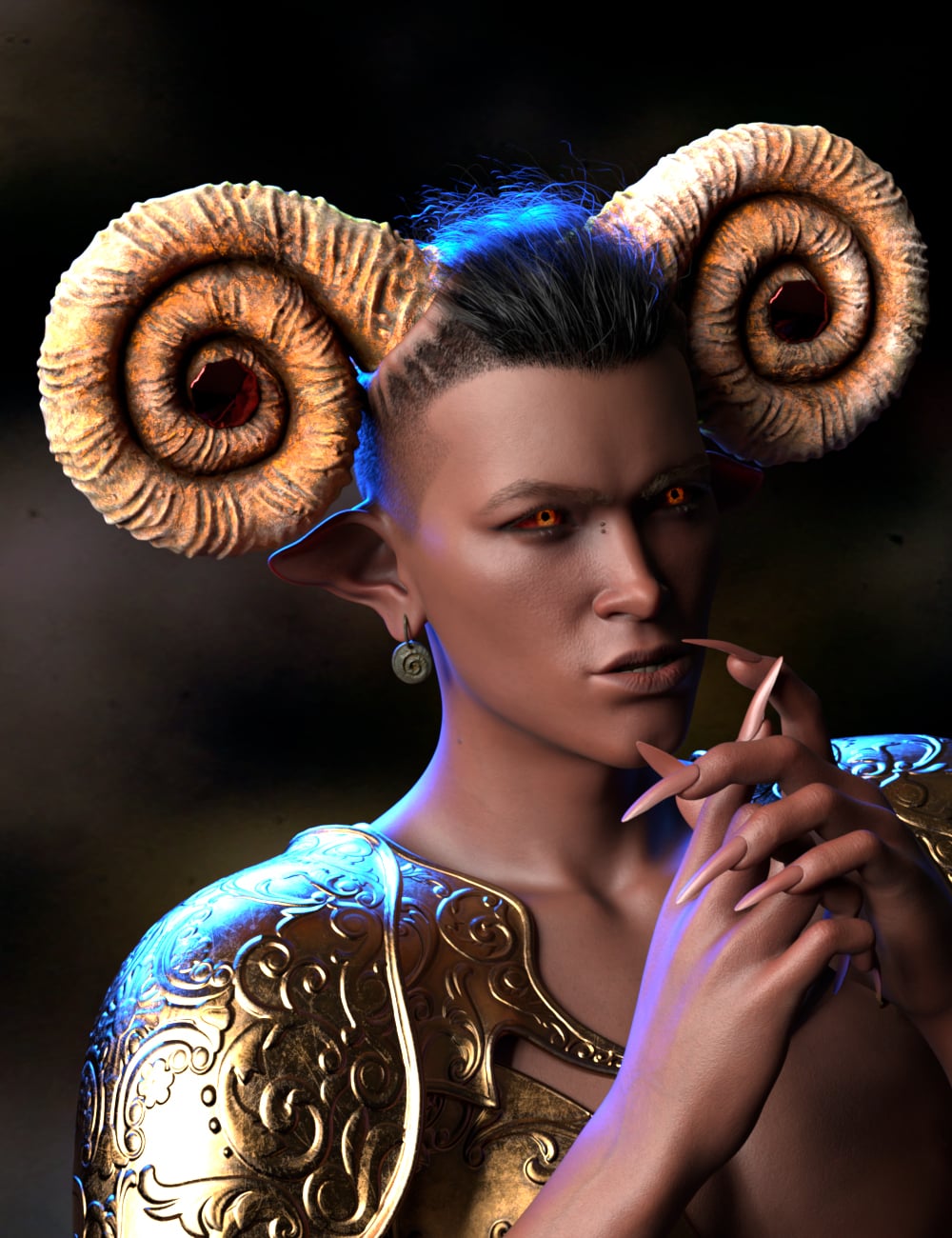 ND Cute Horns and Earrings for Genesis 9 | Daz 3D