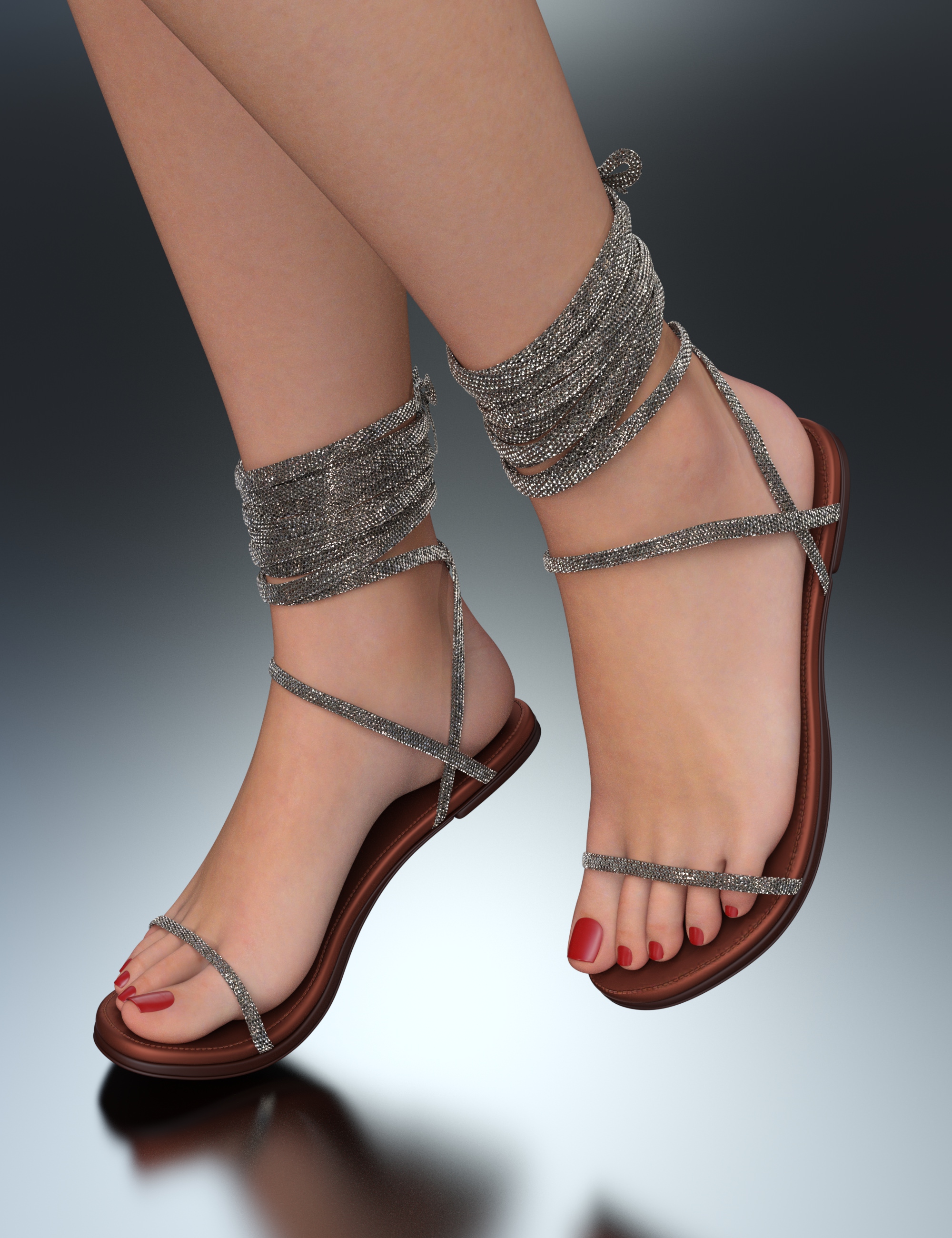 Sandy Sandals for Genesis 9 | Daz 3D
