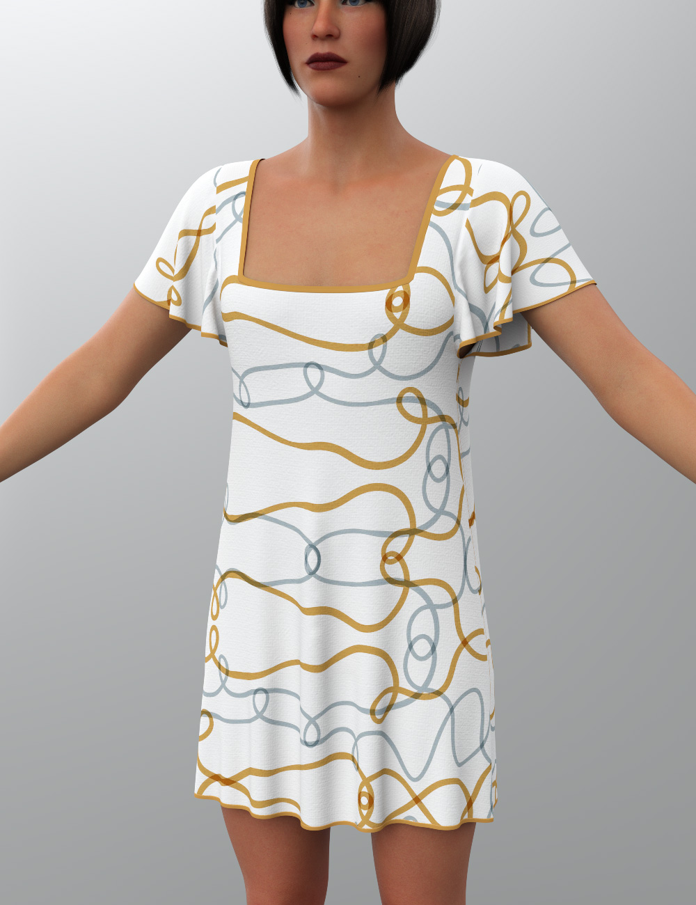 DNA dForce Senna Dress for Genesis 9 | Daz 3D